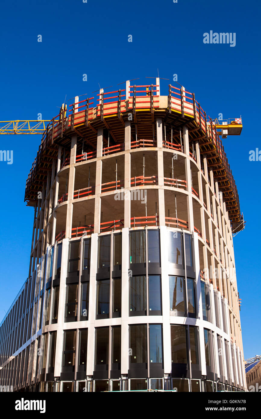 Europe, Germany, Cologne, construction site of the office building ...