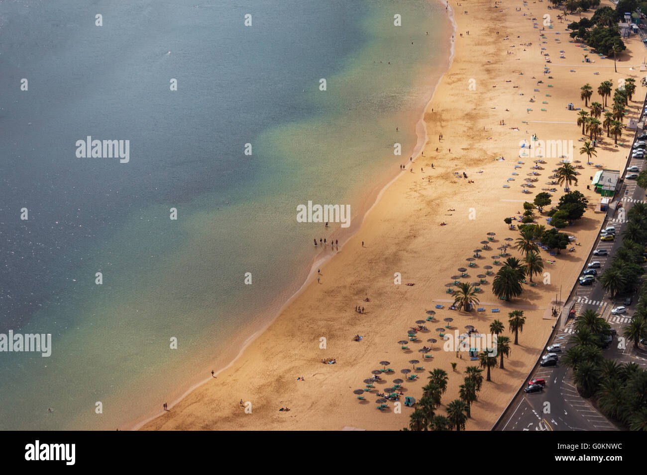beach aerial - ocean, sand and people at beach Stock Photo - Alamy