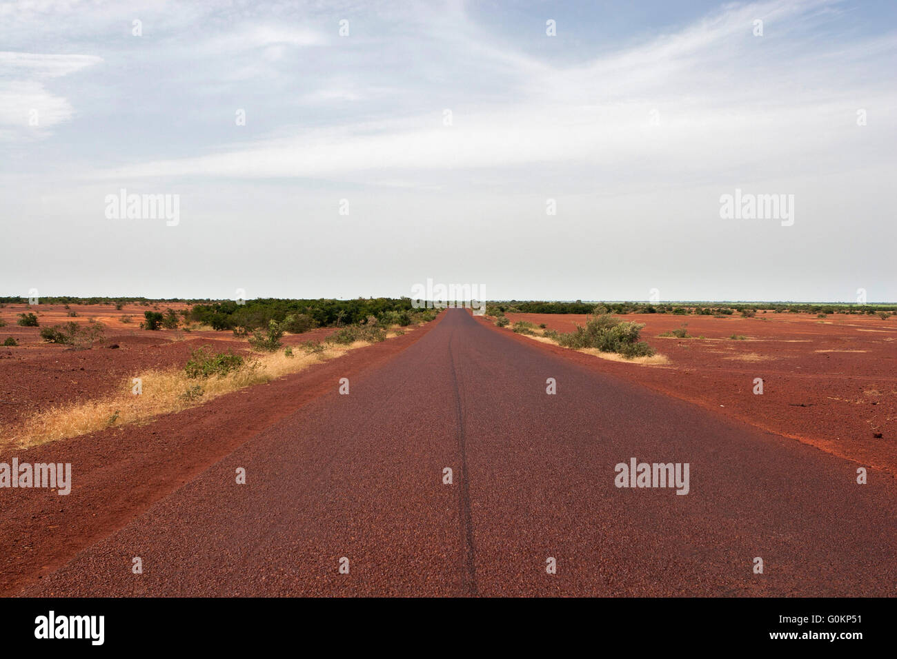 Empty road in Mali, Africa Stock Photo - Alamy