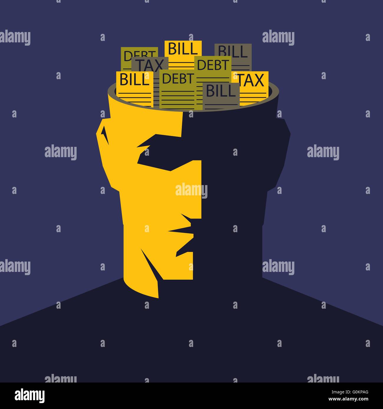 Open bills Stock Vector Images - Alamy