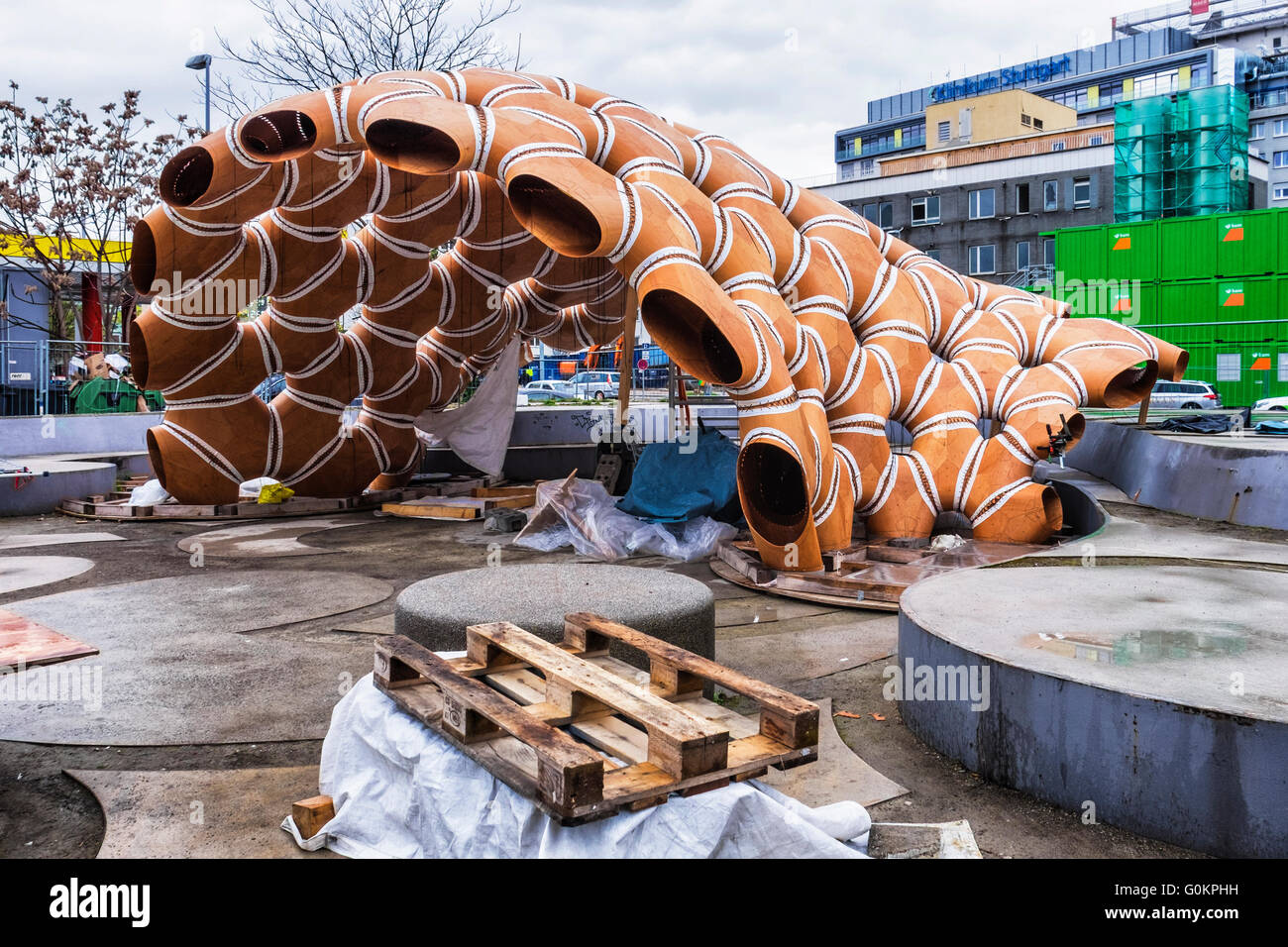 Stuttgart University, ICD/ITKE Research Pavilion 2015-16. Experimental ...