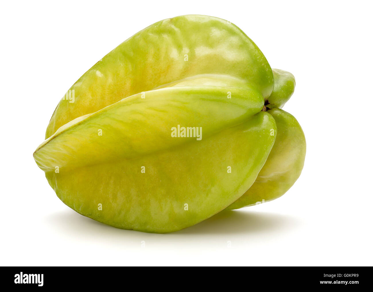 Fresh Carambola Isolated on White Background in Full Depth of Field ...
