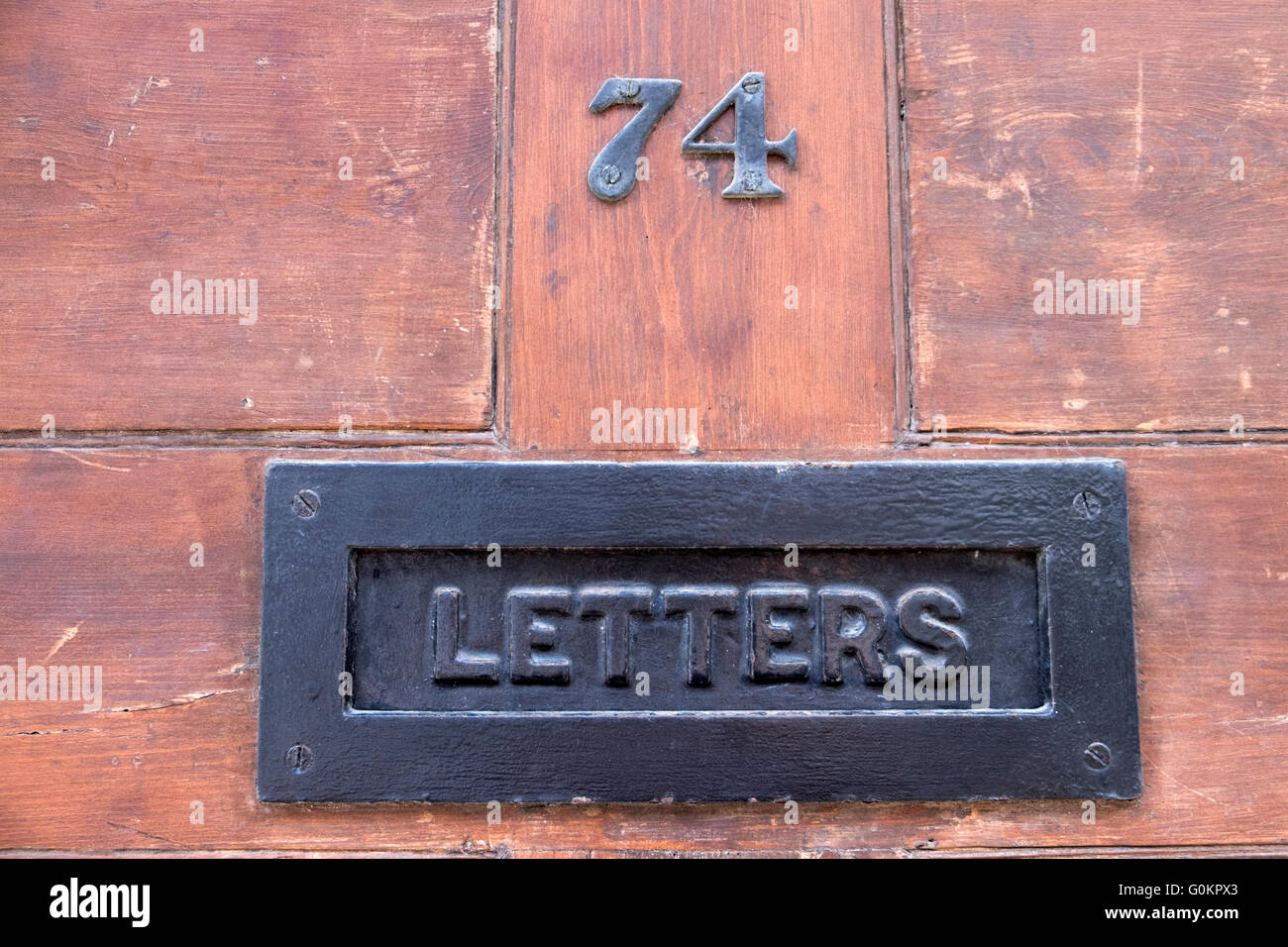 Front doors letter box hi-res stock photography and images - Alamy