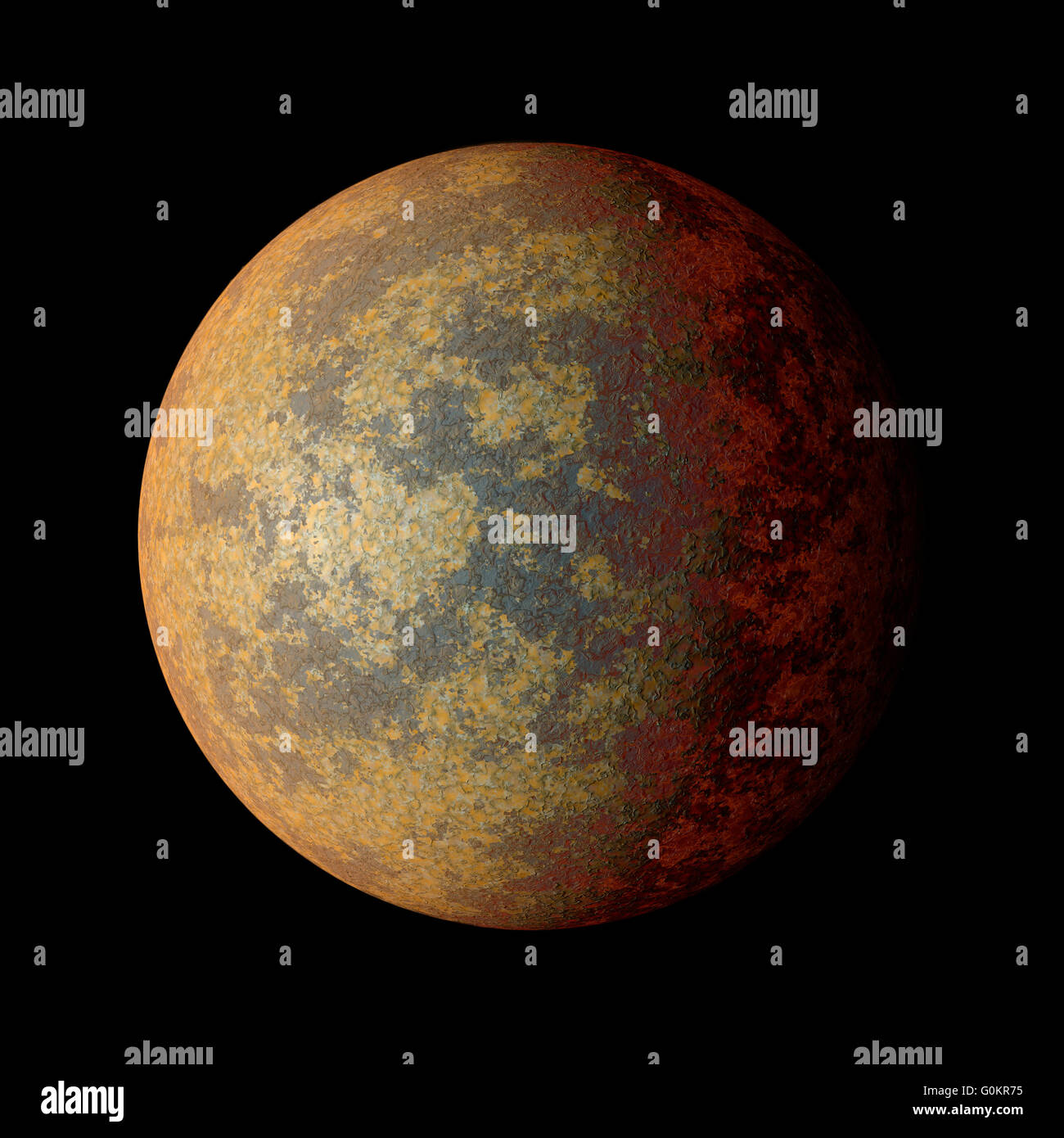 Fantasy Alien Exo Planet isolated galaxy space Stock Photo - Alamy