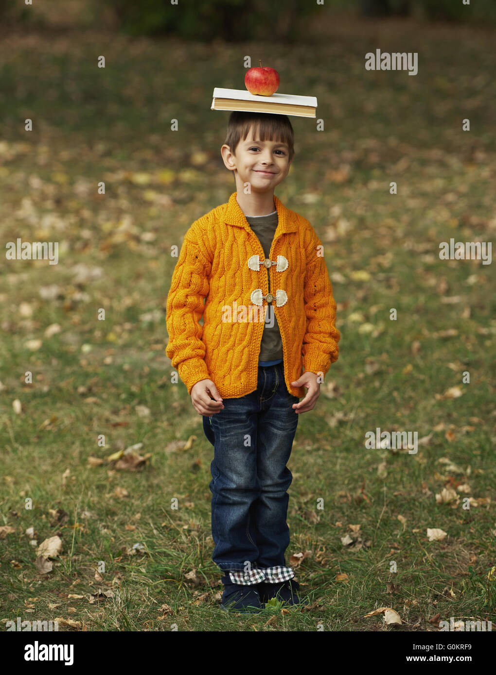 Boy book over face hi-res stock photography and images - Alamy