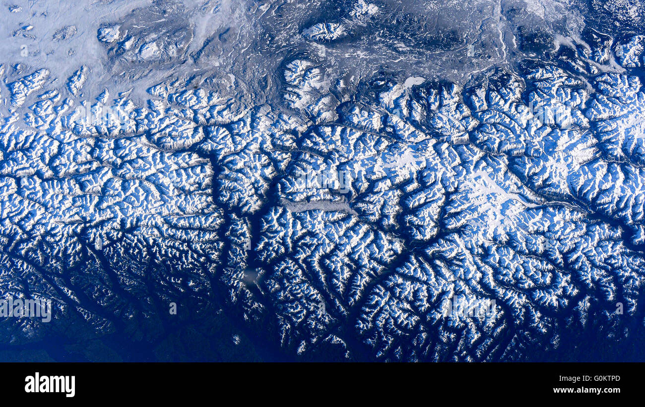 Earth top view from space. Elements of this image furnished by NASA ...