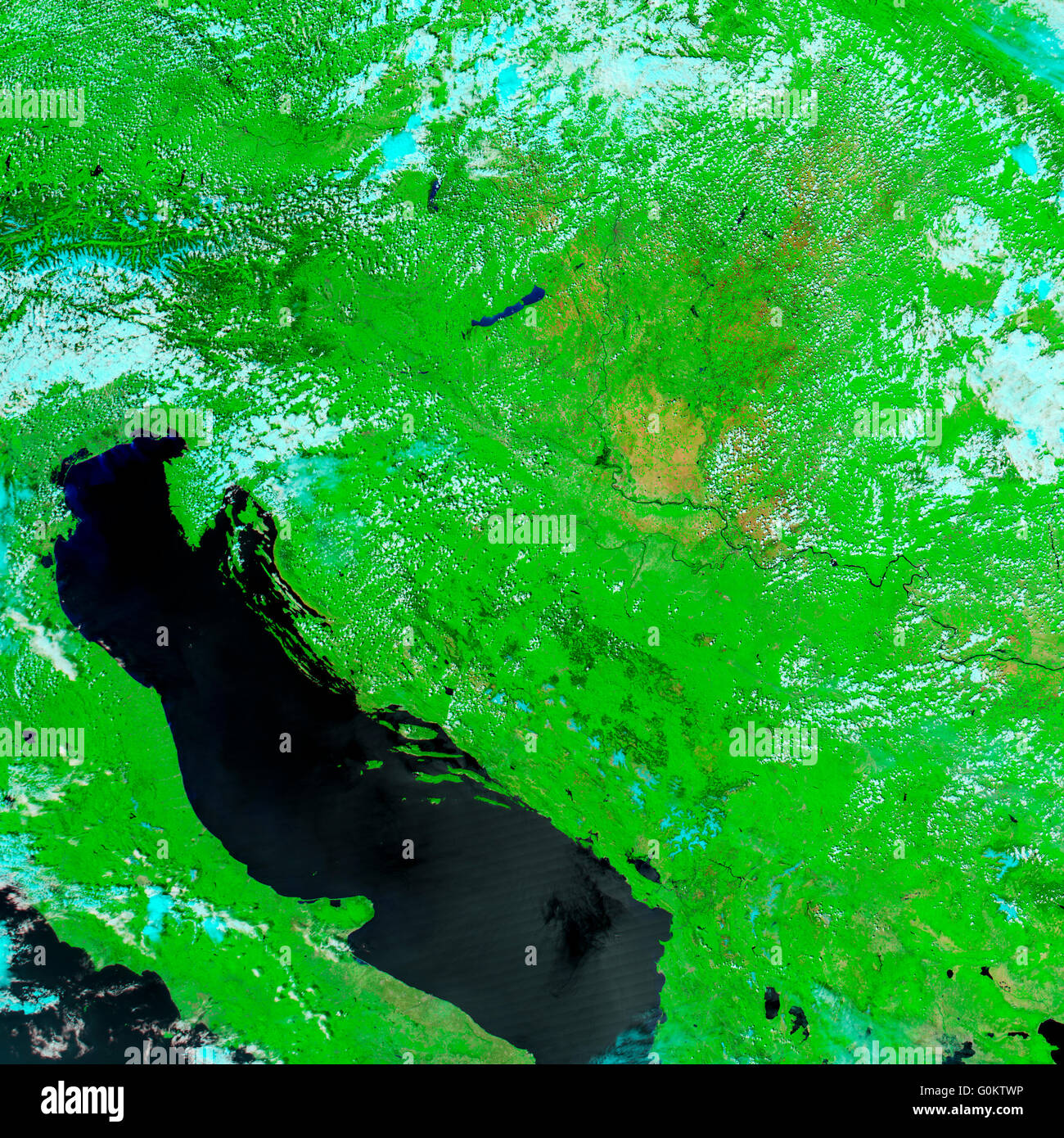 Earth top view from space. Elements of this image furnished by NASA ...