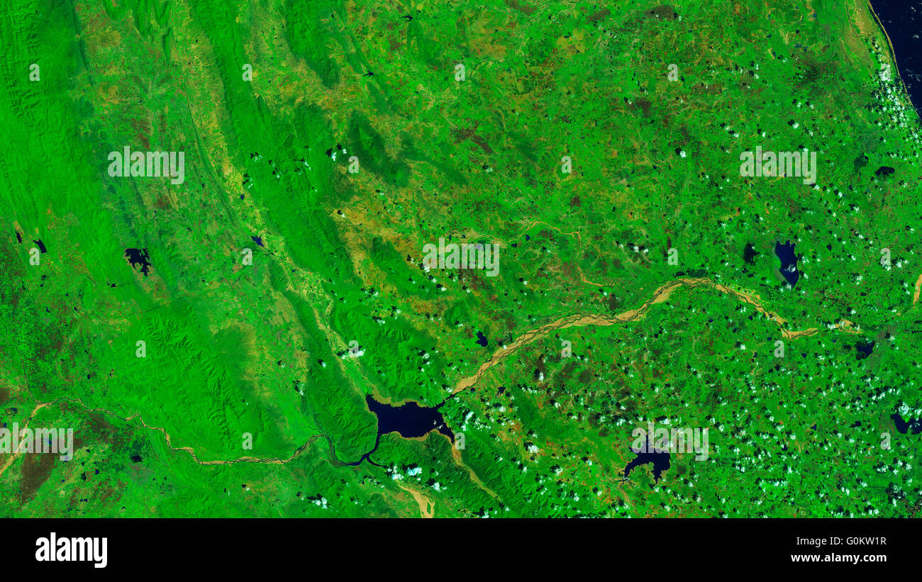 Earth top view from space. Elements of this image furnished by NASA ...