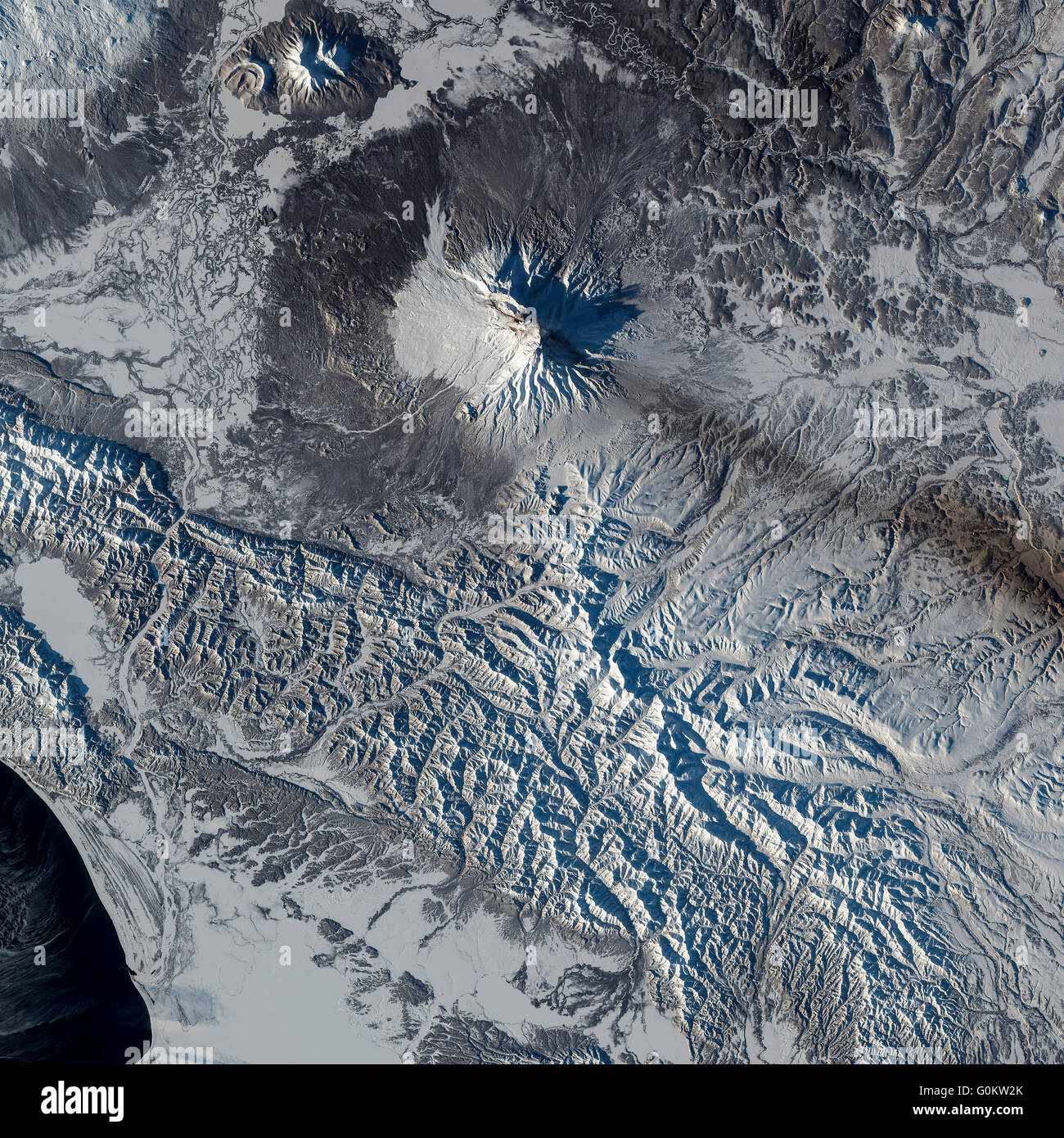 Earth top view from space. Elements of this image furnished by NASA ...