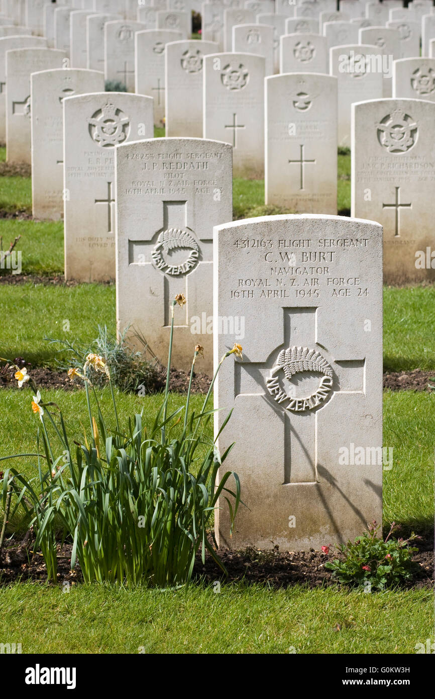 War graves from the First World War and the second world war also the ...
