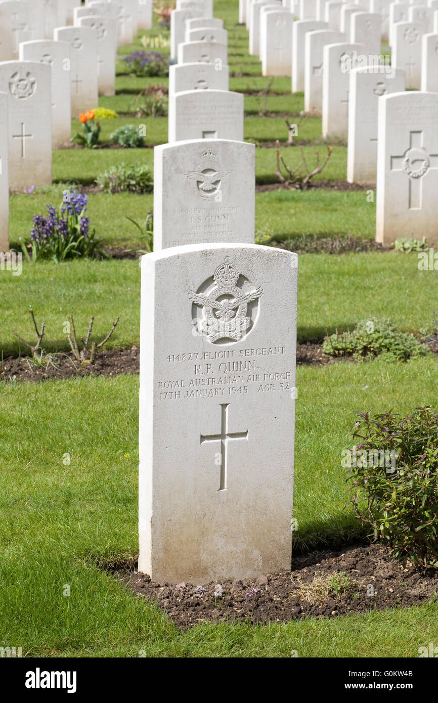 War graves from the First World War and the second world war also the ...