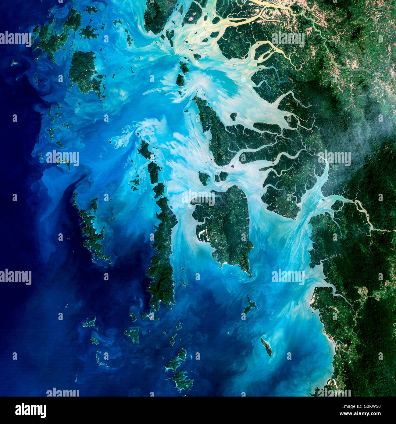 Earth top view from space. Elements of this image furnished by NASA ...