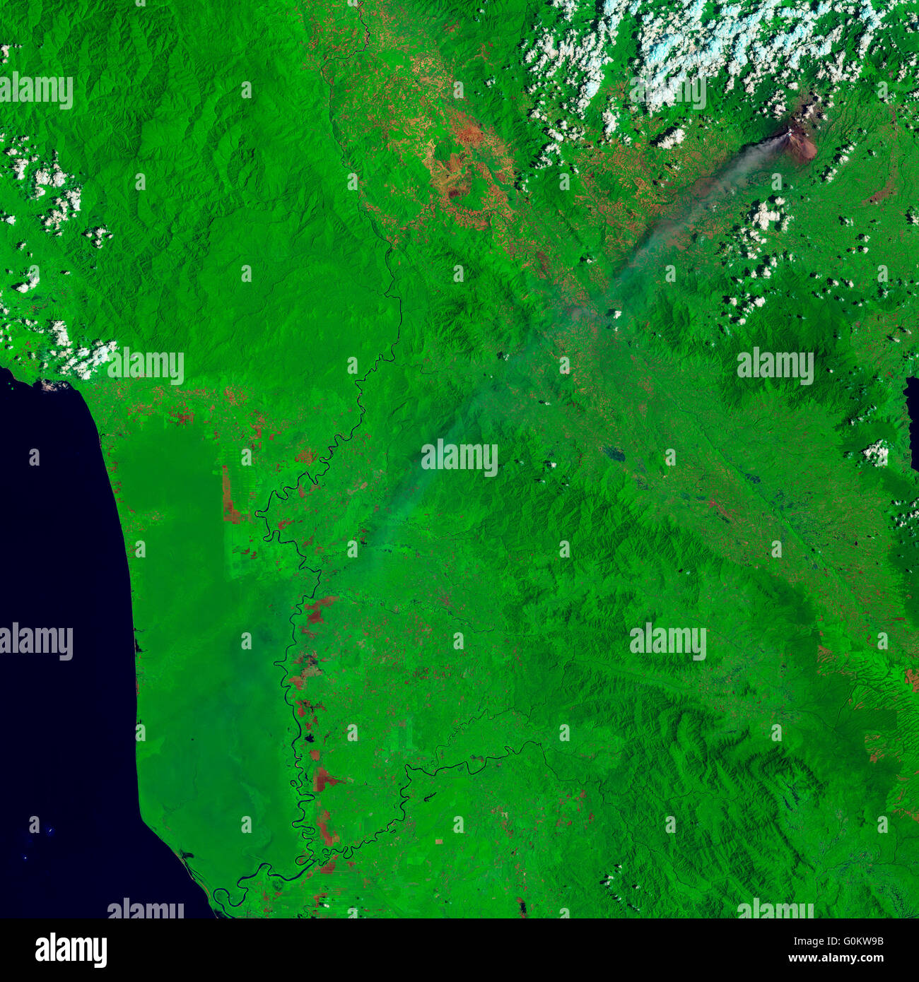 Earth top view from space. Elements of this image furnished by NASA ...