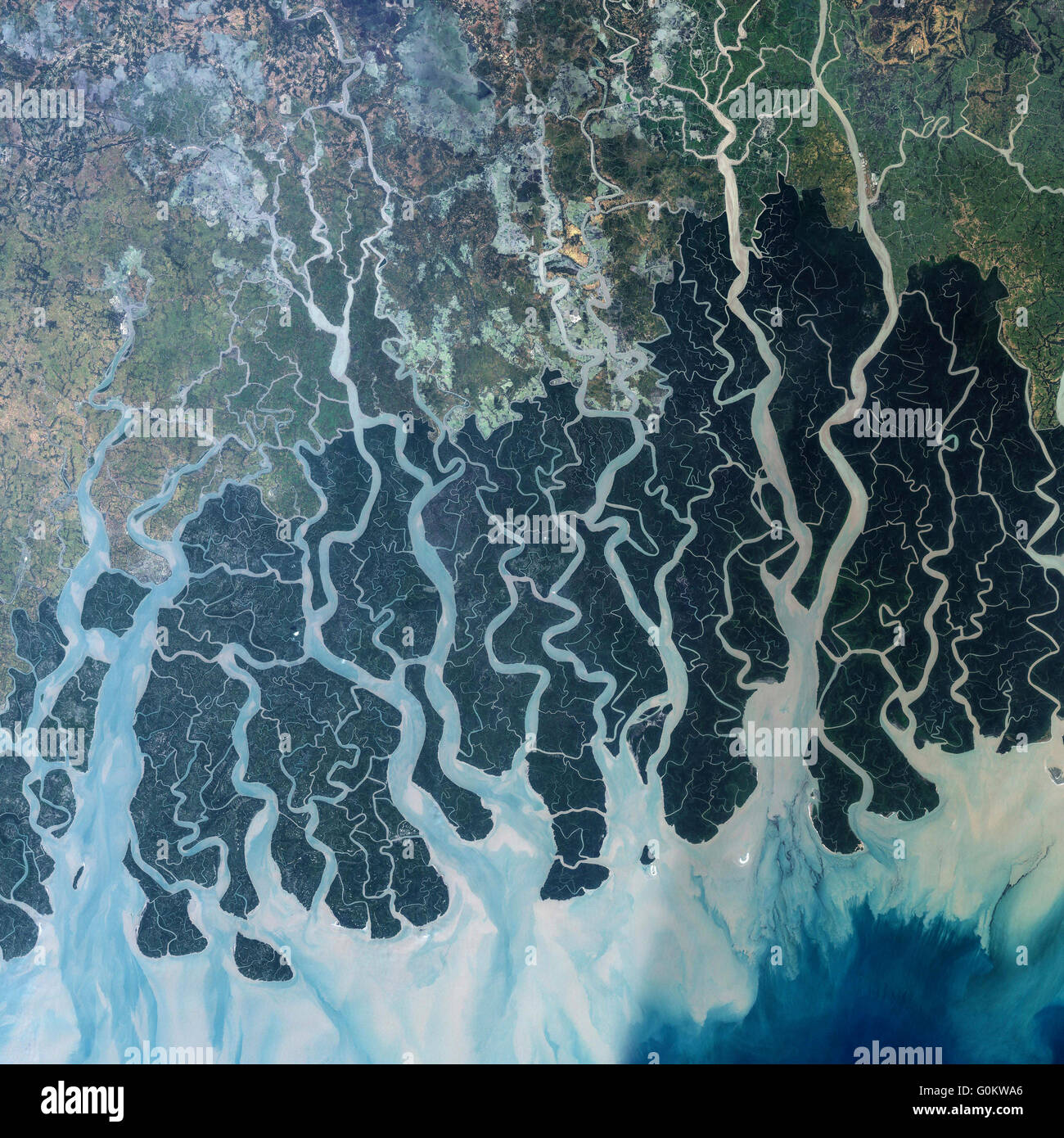 Earth top view from space. Elements of this image furnished by NASA ...