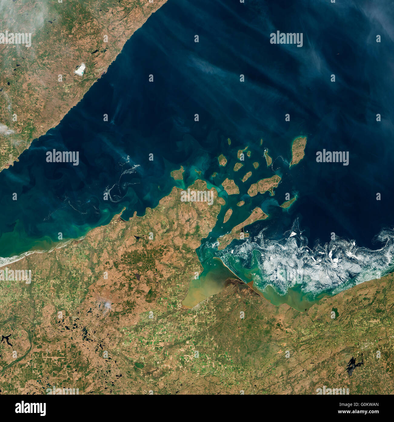 Earth top view from space. Elements of this image furnished by NASA ...