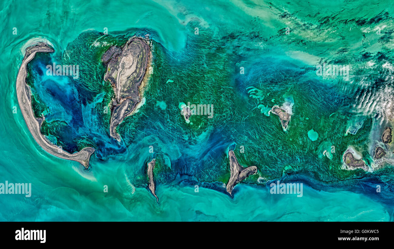 Earth top view from space. Elements of this image furnished by NASA ...