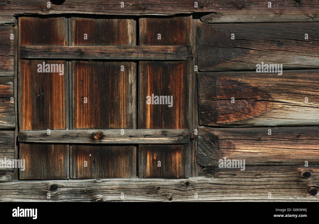 Wooden lath texture with old-fashioned window Stock Photo - Alamy