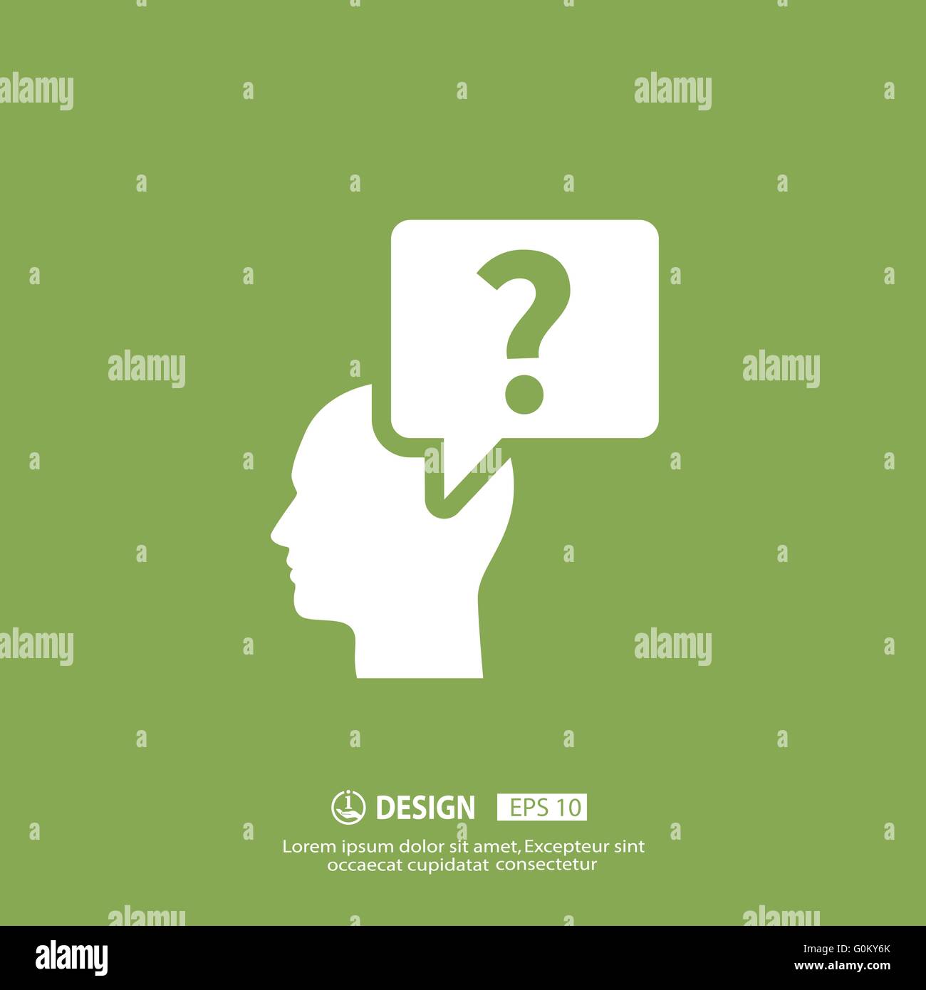 question mark and man icon Stock Vector Image & Art - Alamy
