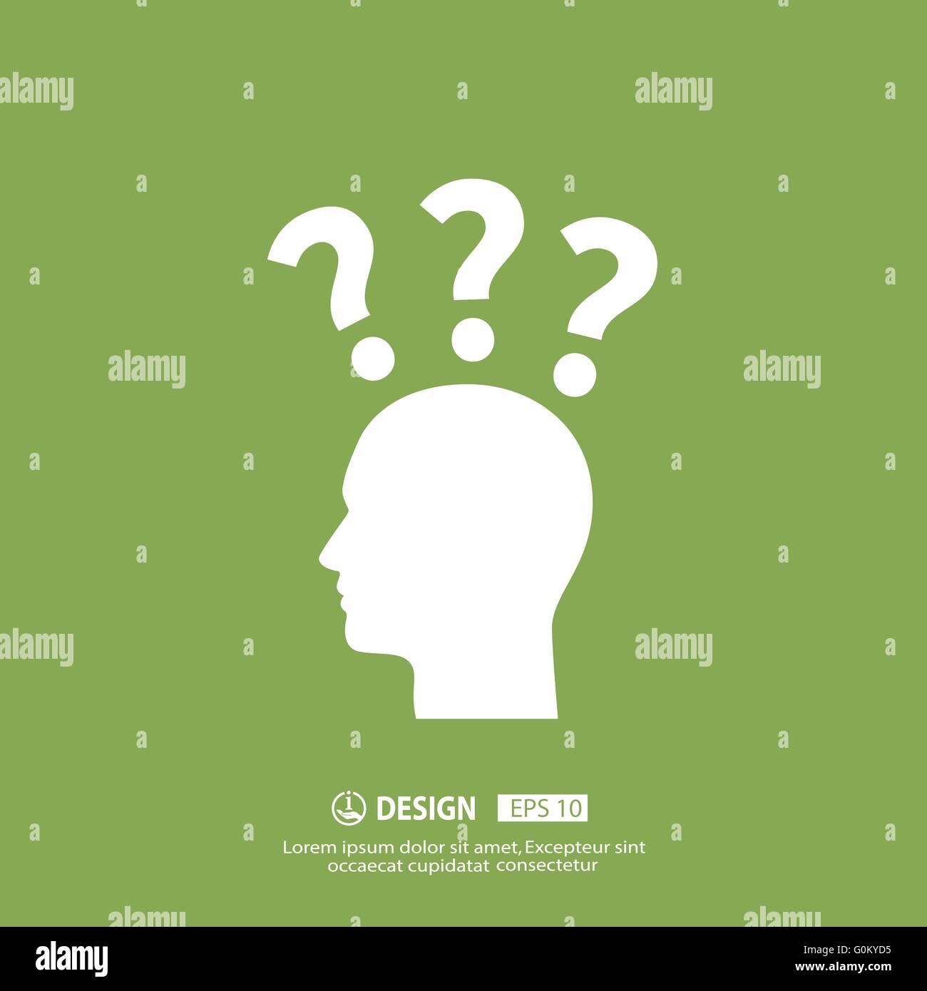 question mark and man icon Stock Vector Image & Art - Alamy