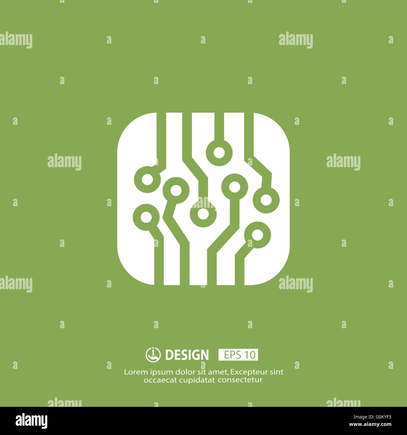 circuit board icon Stock Vector Image & Art - Alamy