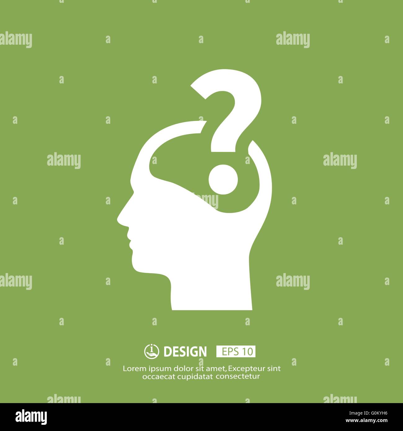 question mark and man icon Stock Vector Image & Art - Alamy