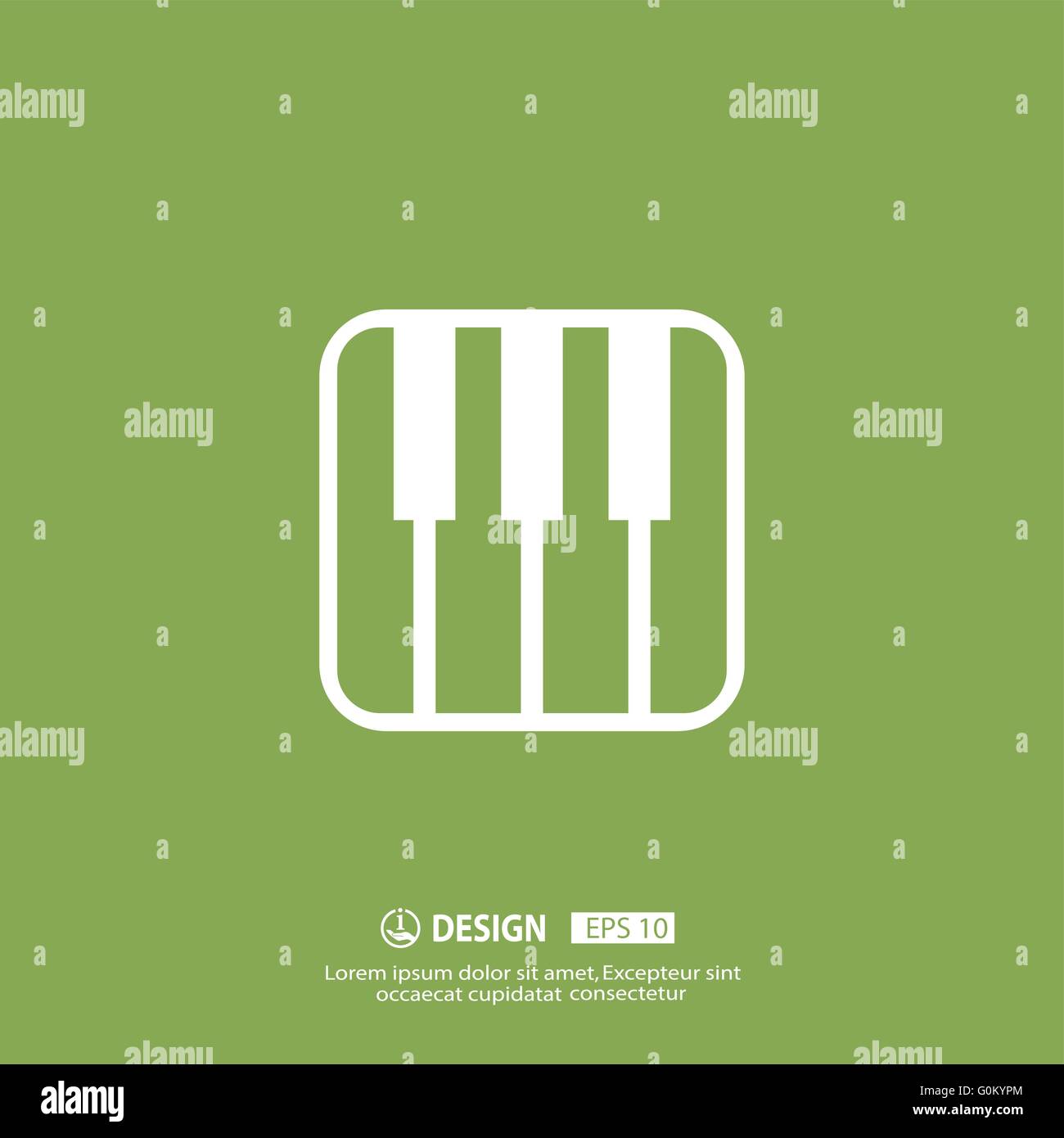 music keyboard icon Stock Vector Image & Art - Alamy