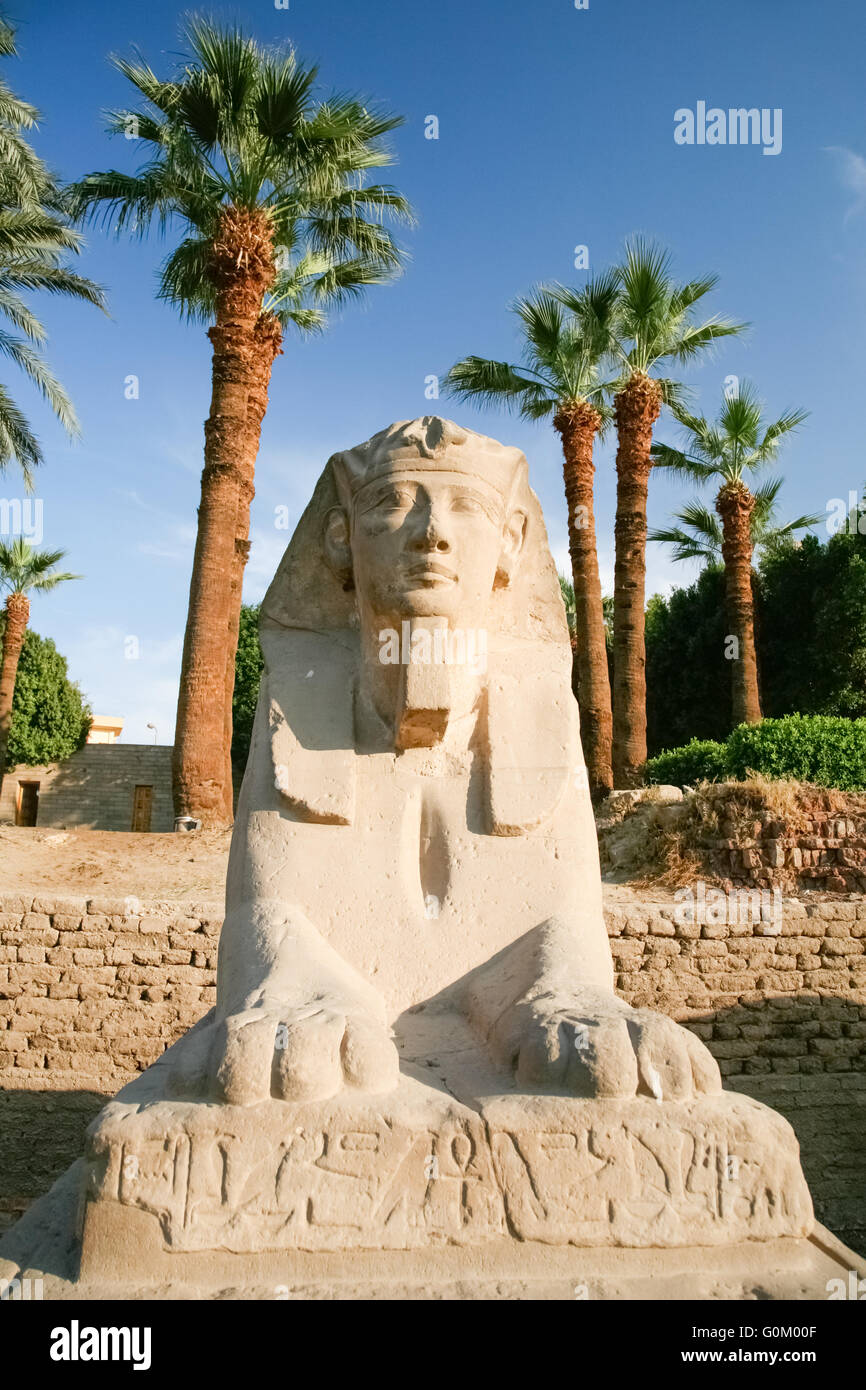 landmark front sculpture of sphinx statue face human-headed with ...