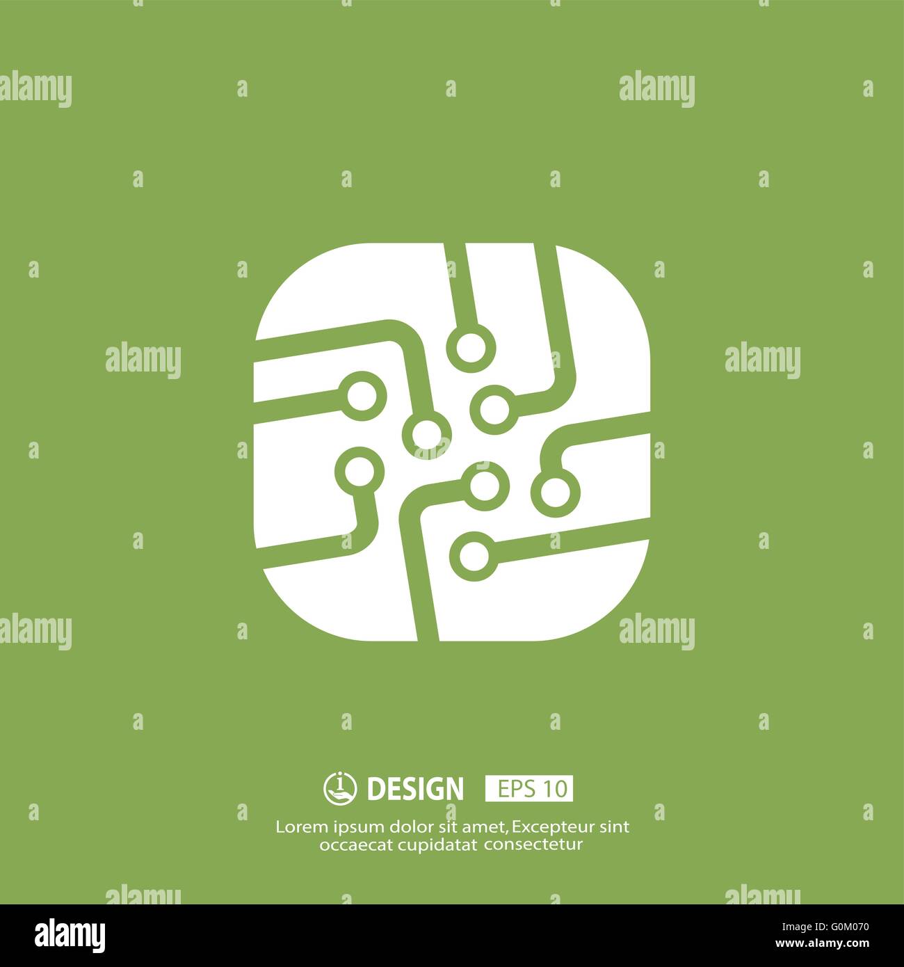 circuit board icon Stock Vector Image & Art - Alamy