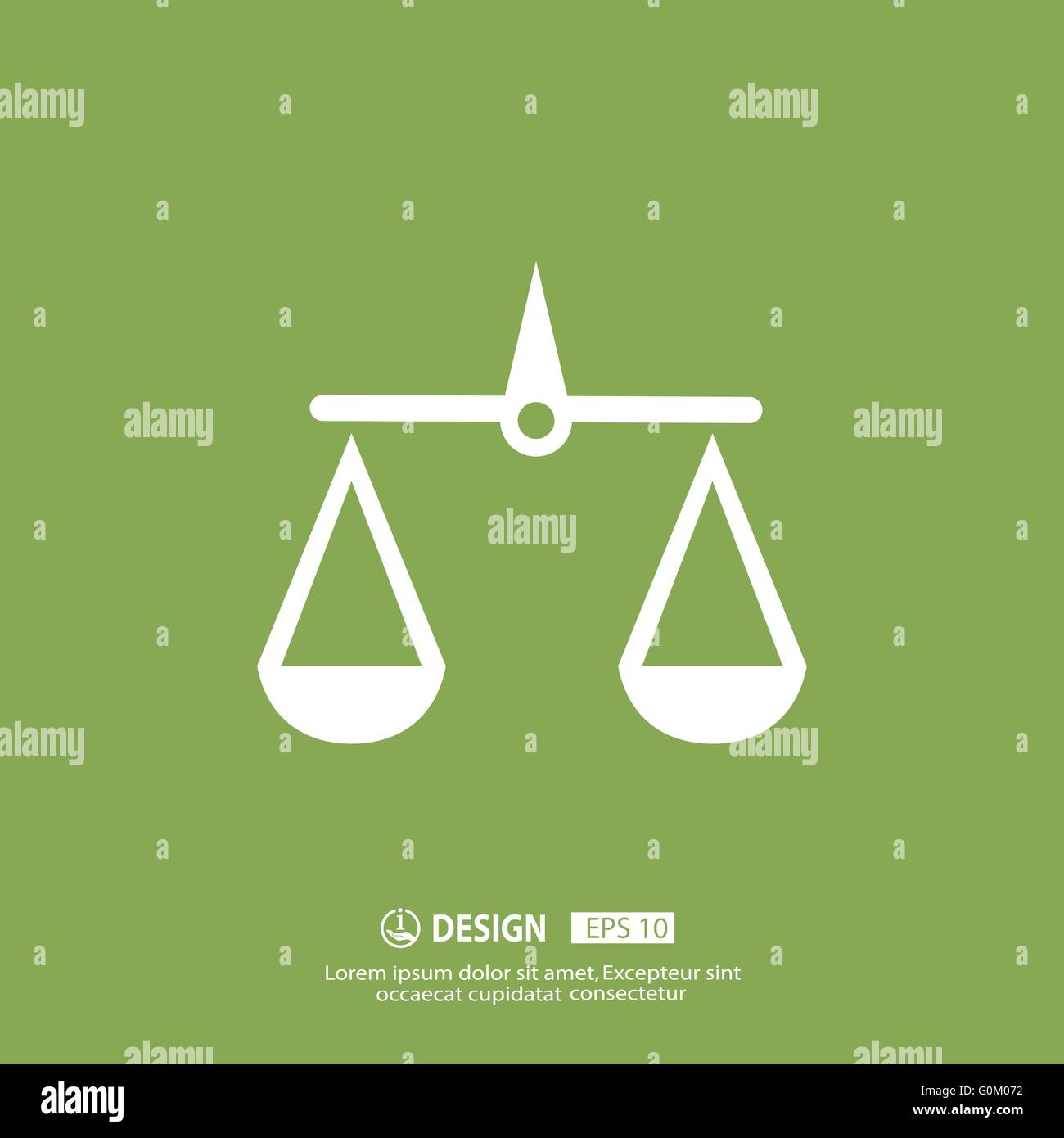justice scales icon Stock Vector Image & Art - Alamy