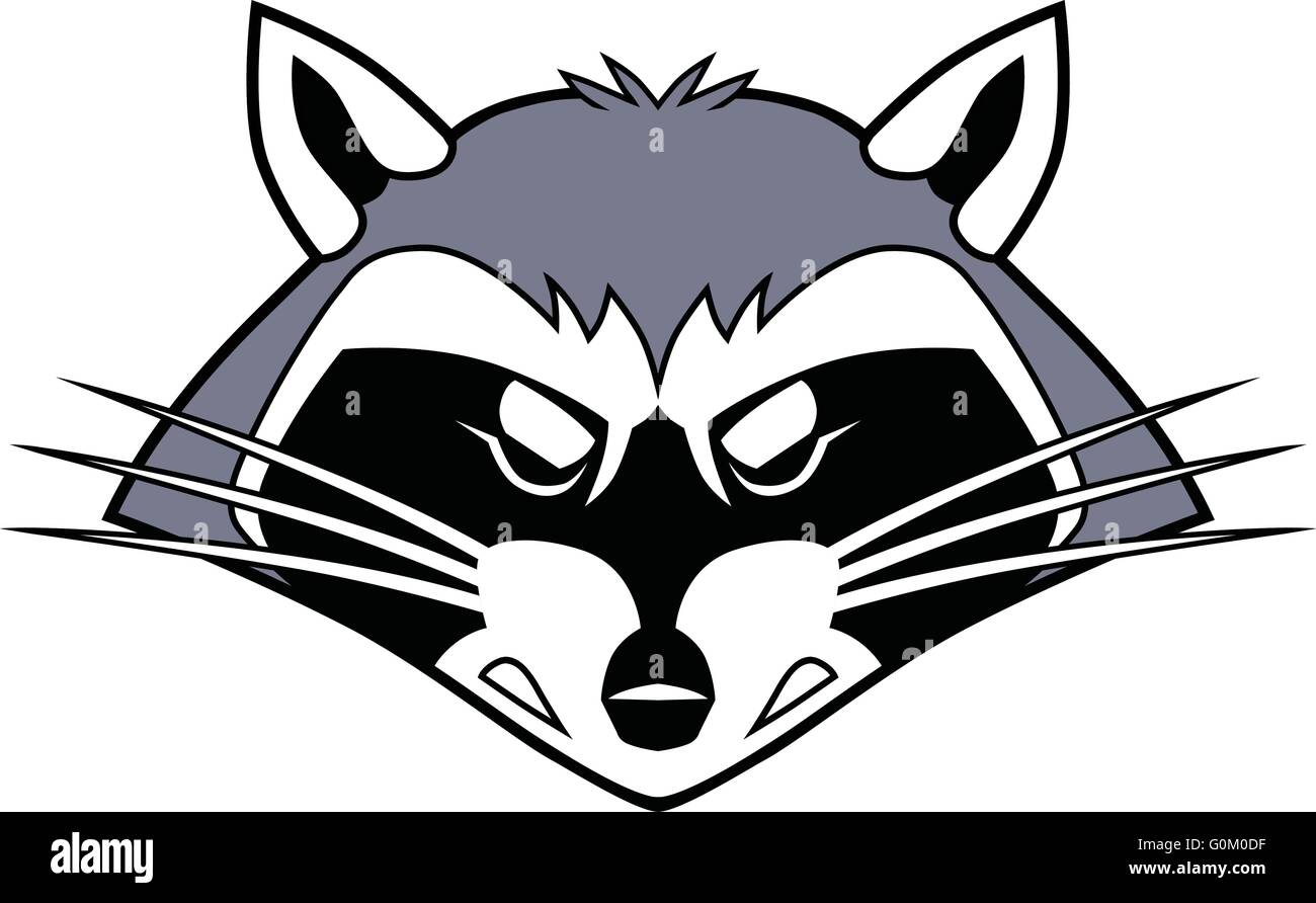Raccoon Face Clipart