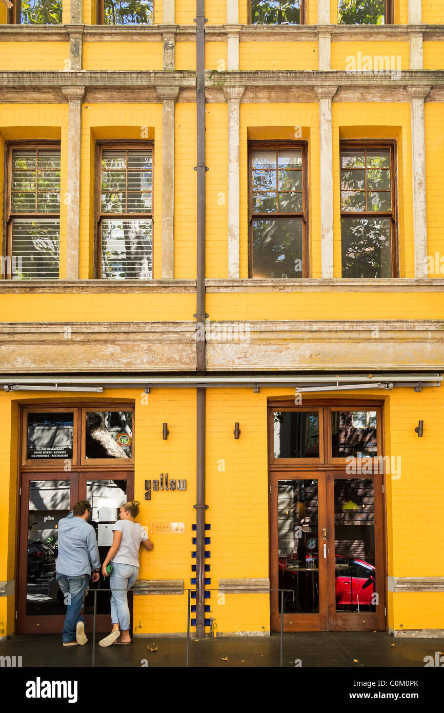 Yellow Restaurant, Potts Point, Sydney, NSW Stock Photo - Alamy