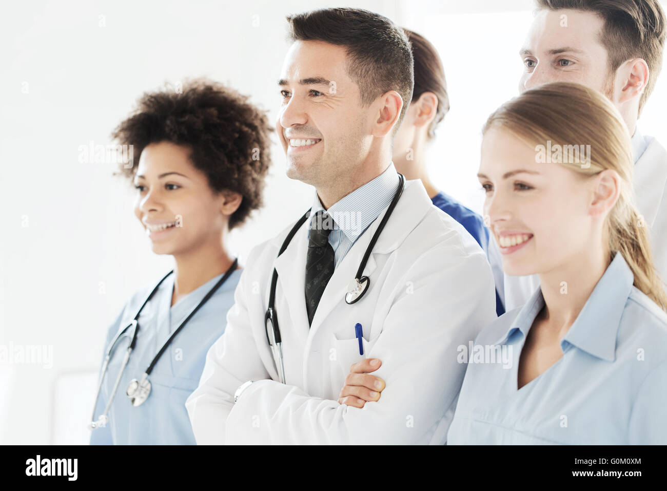 group of happy doctors at hospital Stock Photo - Alamy