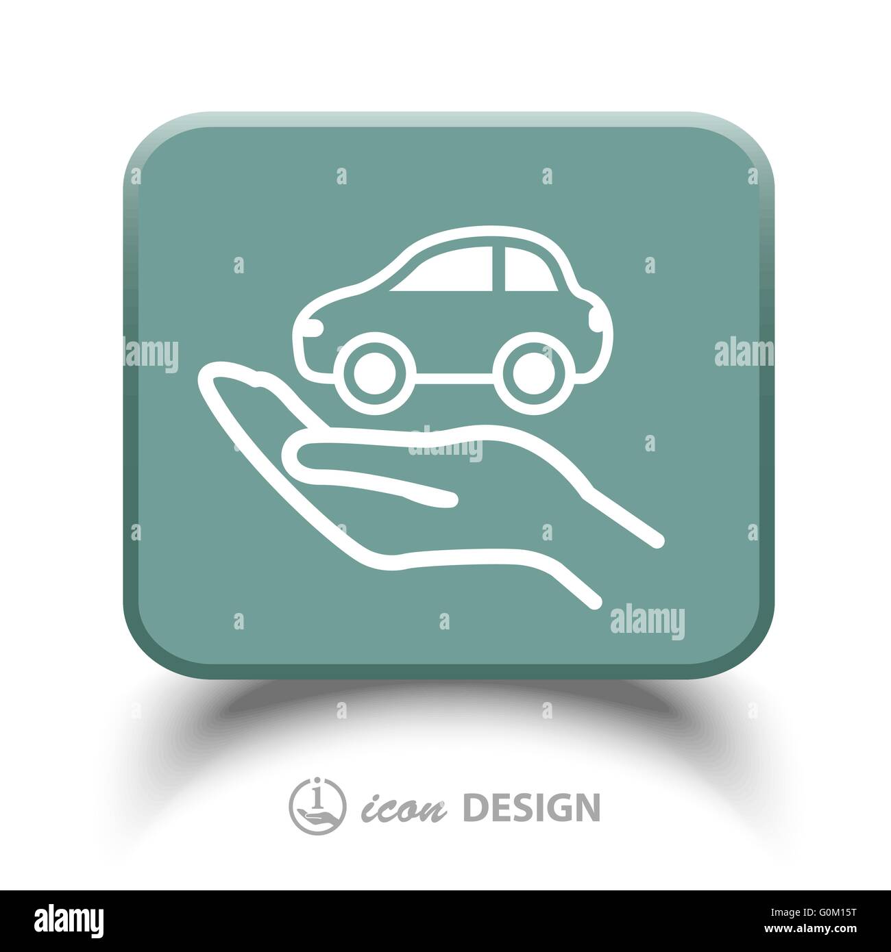 car in hand icon Stock Vector Image & Art - Alamy