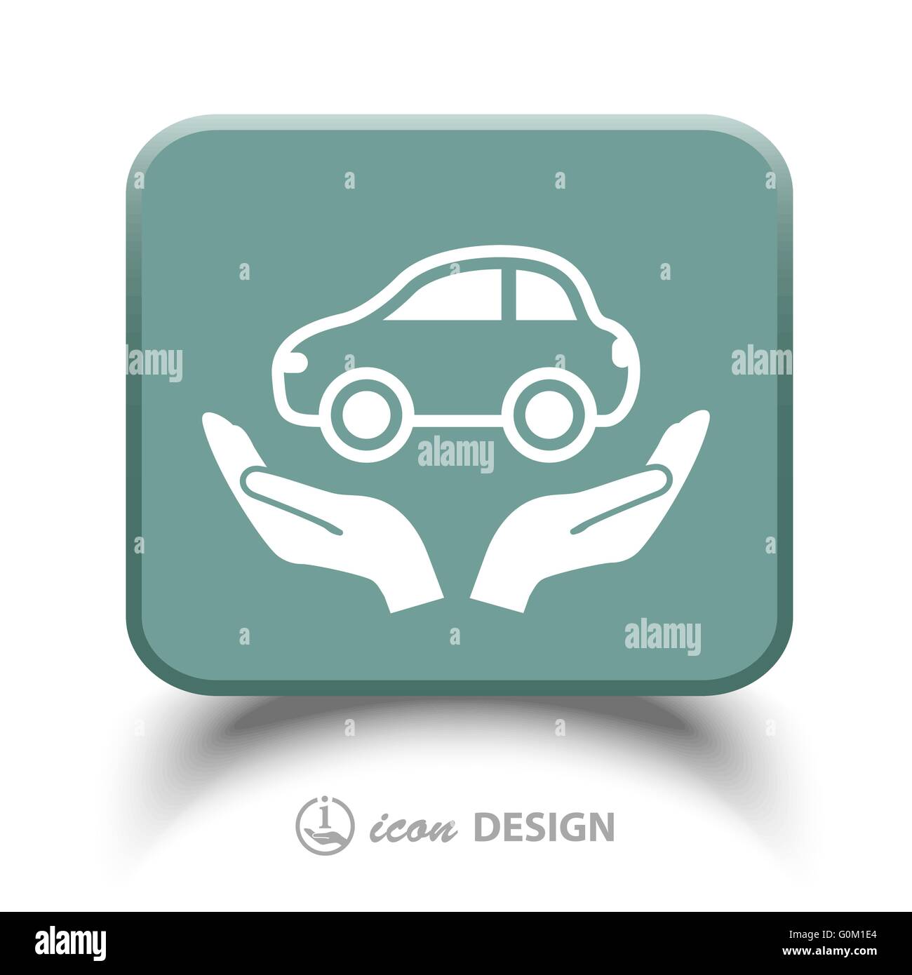 car in hand icon Stock Vector Image & Art - Alamy