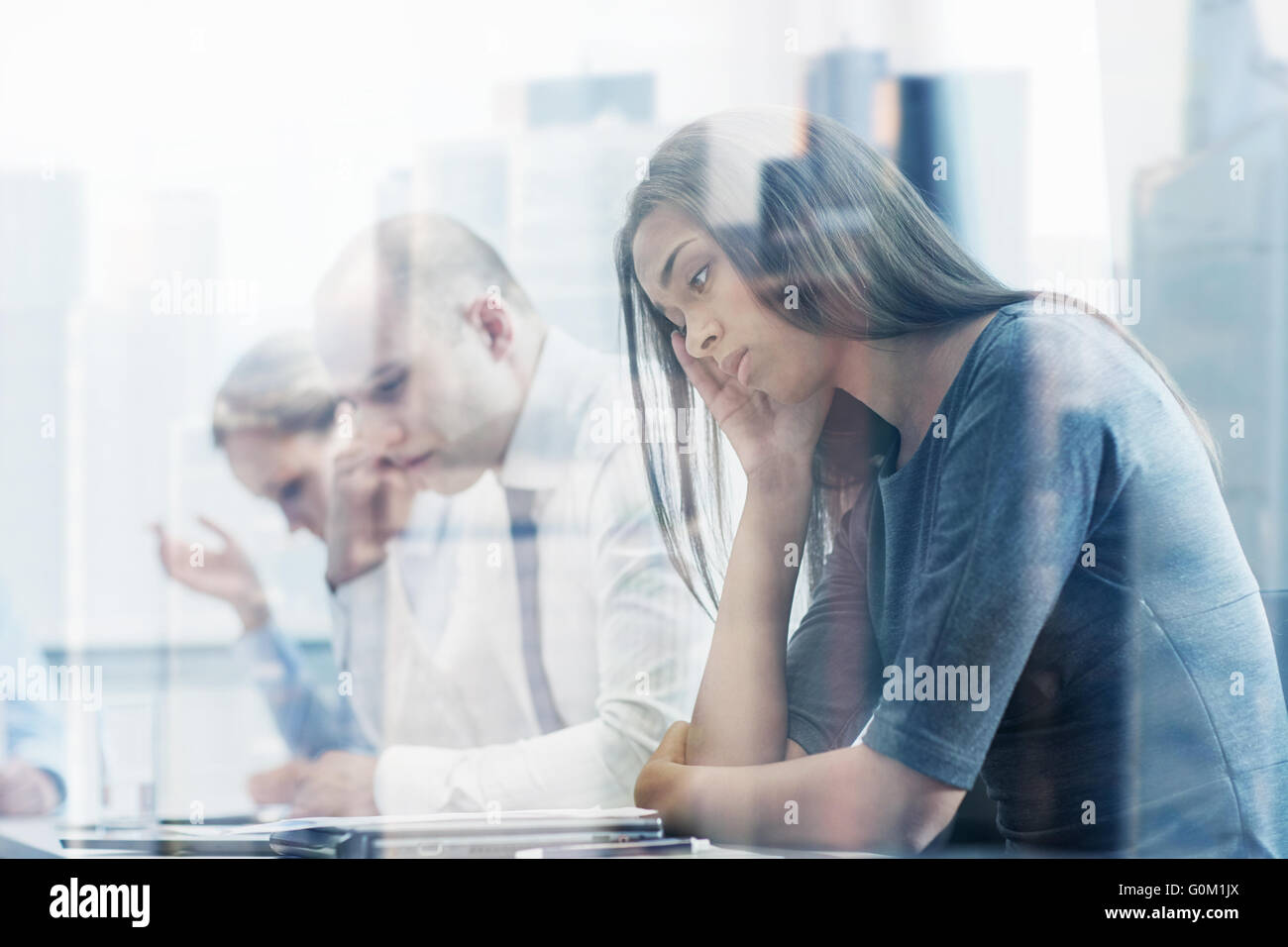 business people having problem in office Stock Photo - Alamy