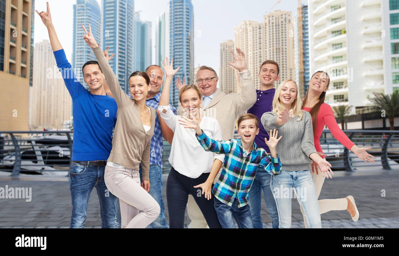 group of smiling people having fun Stock Photo - Alamy