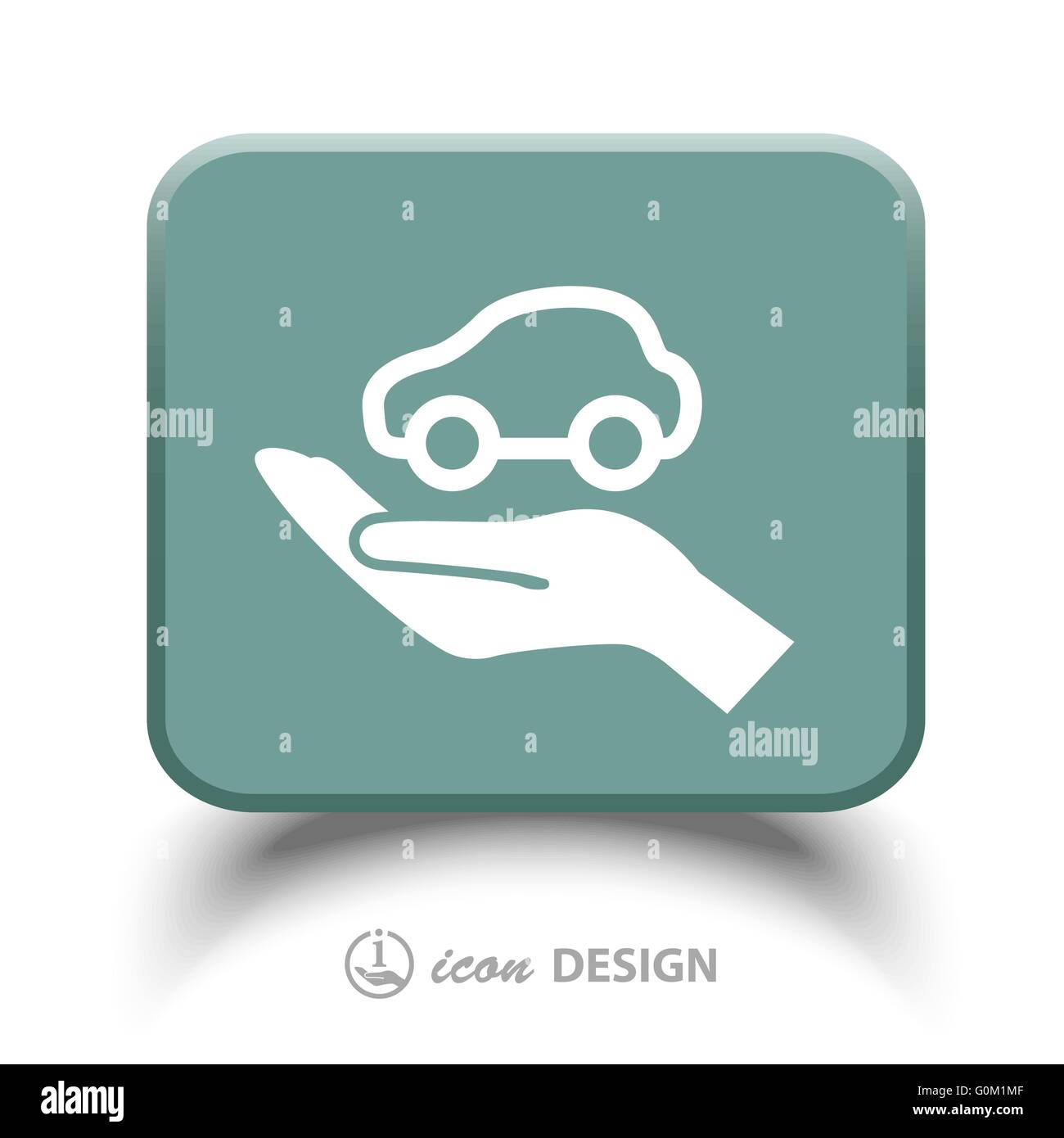 car in hand icon Stock Vector Image & Art - Alamy