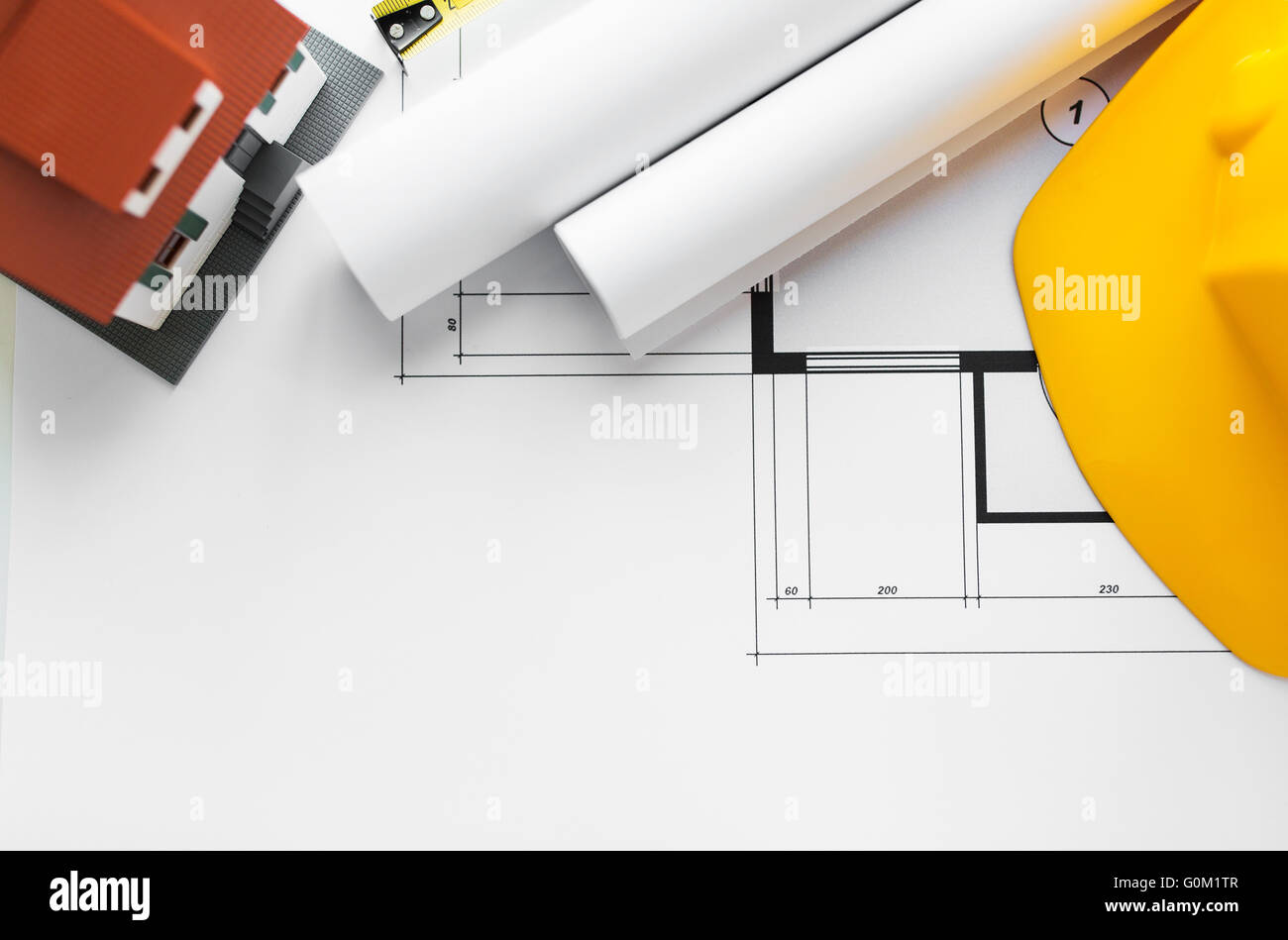 Architectural blueprint blank hi-res stock photography and images - Alamy