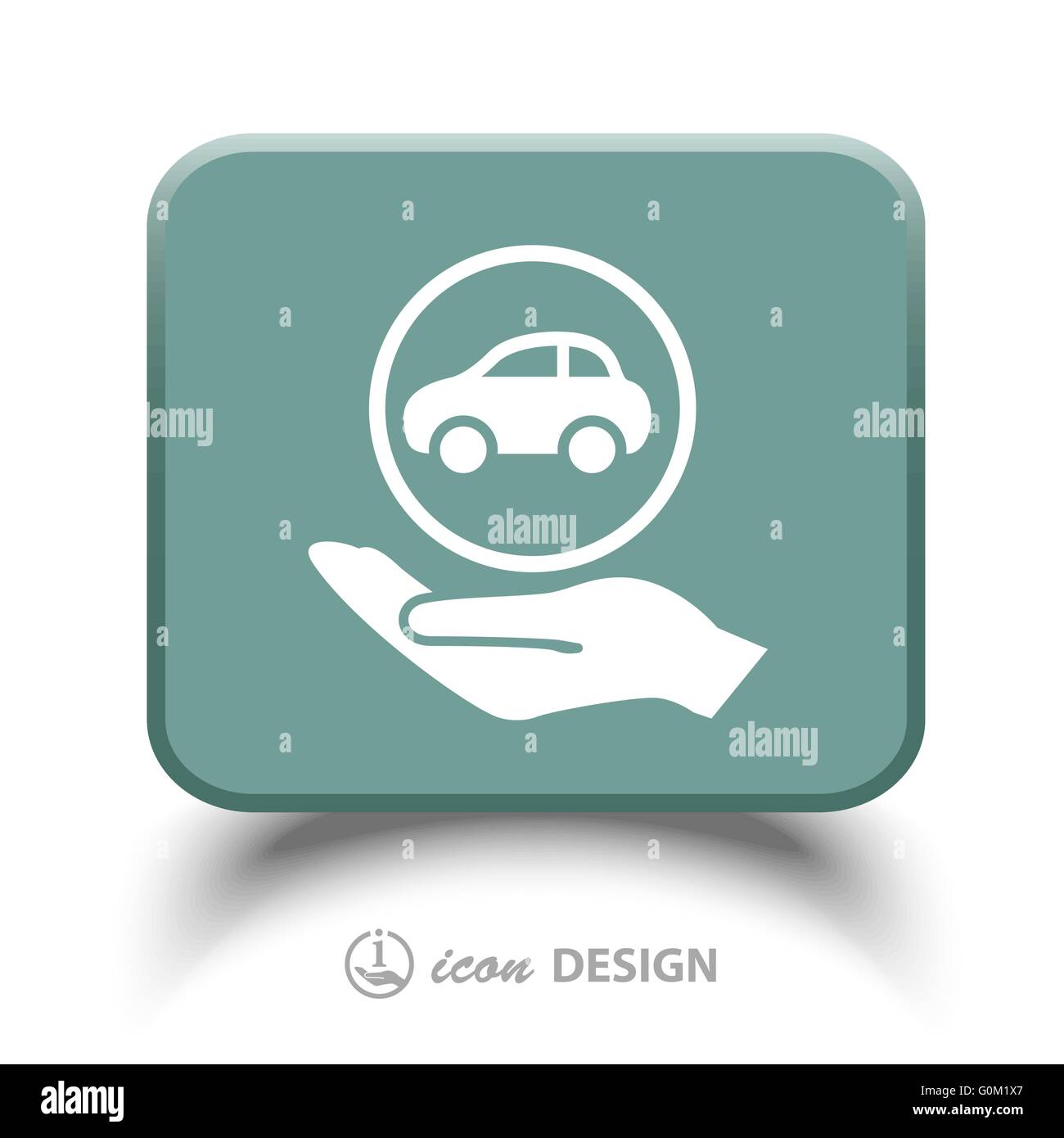 car in hand icon Stock Vector Image & Art - Alamy