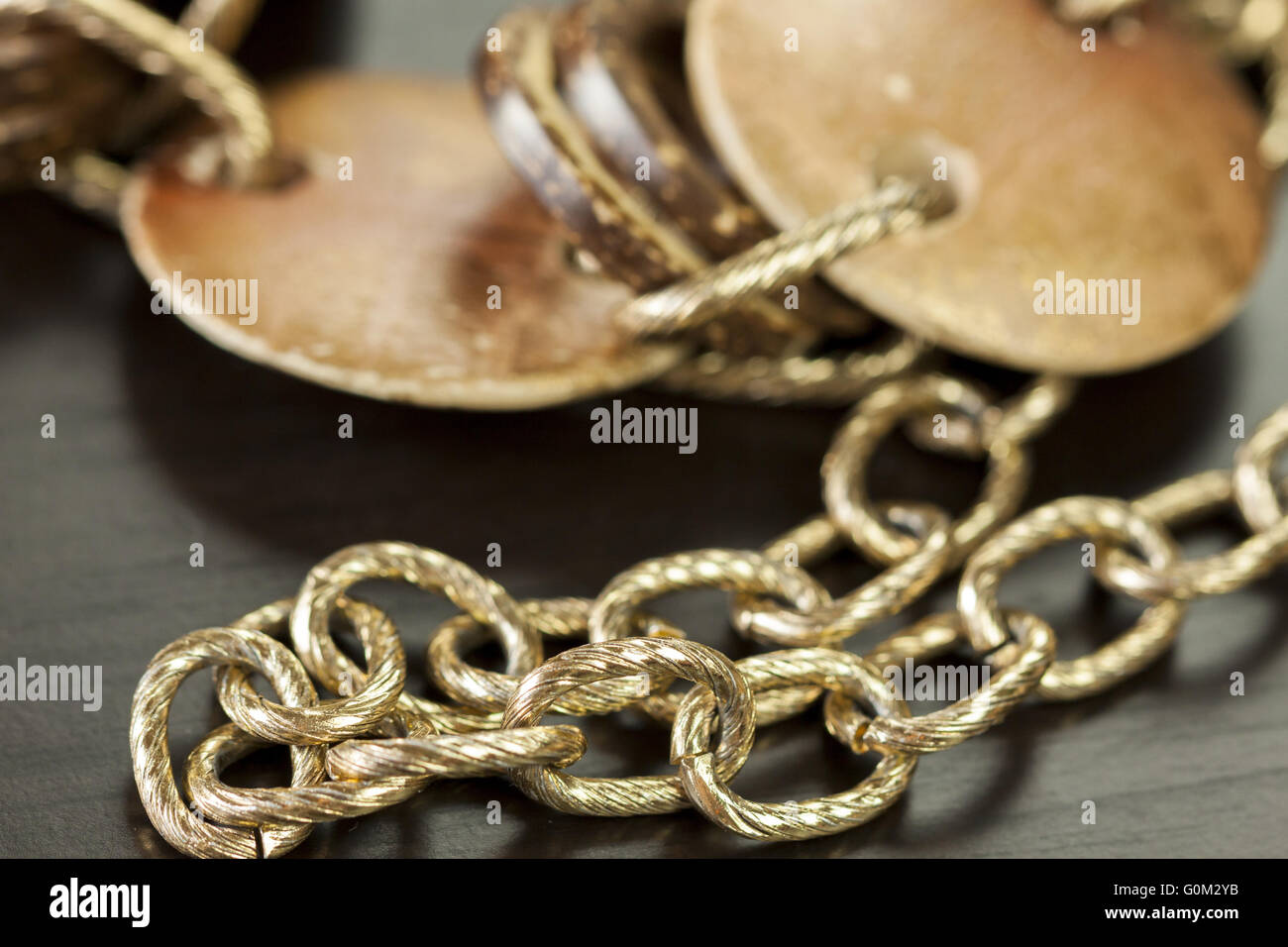 Scratched and tarnished old silver jewellery Stock Photo - Alamy