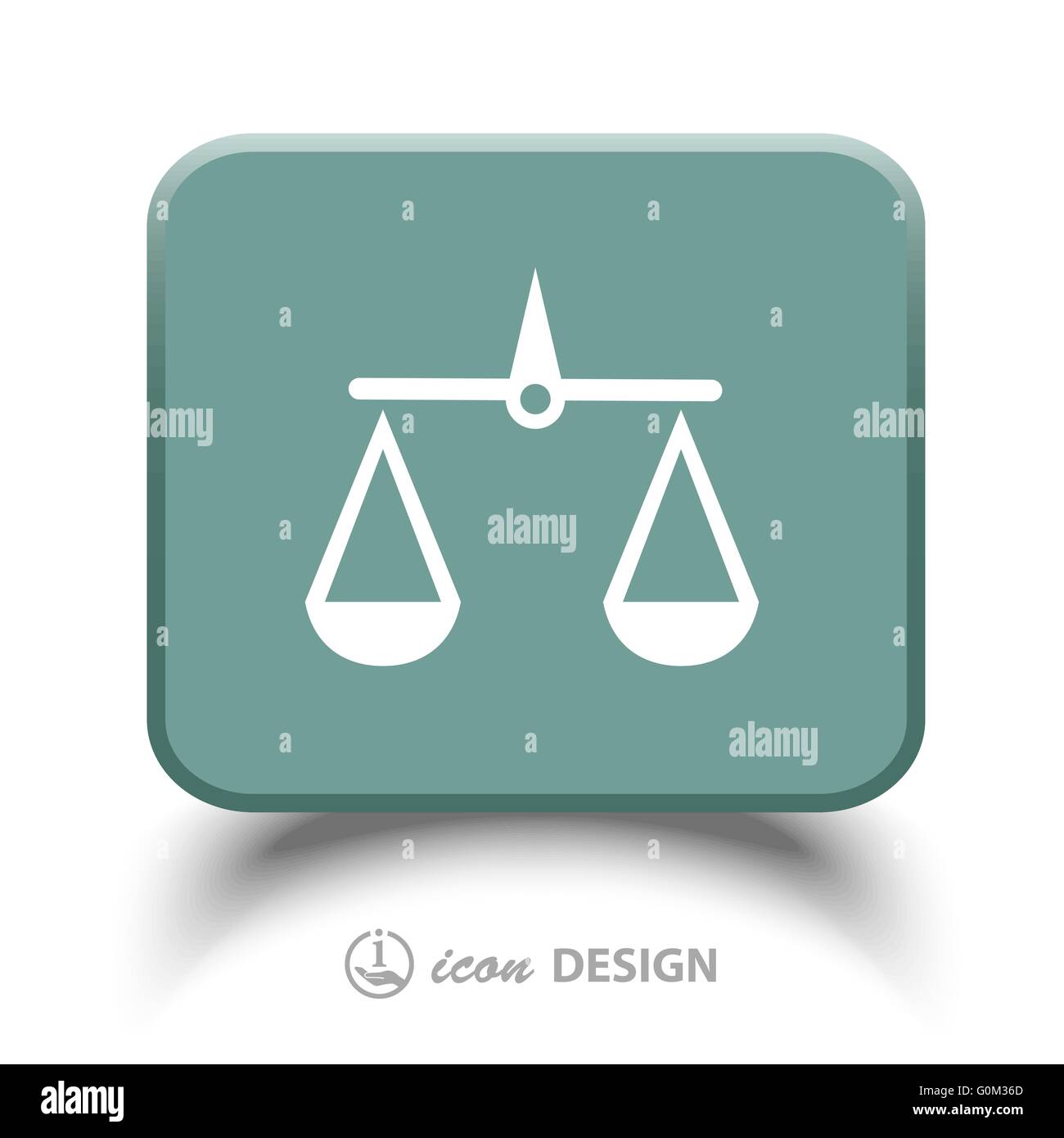 justice scales icon Stock Vector Image & Art - Alamy
