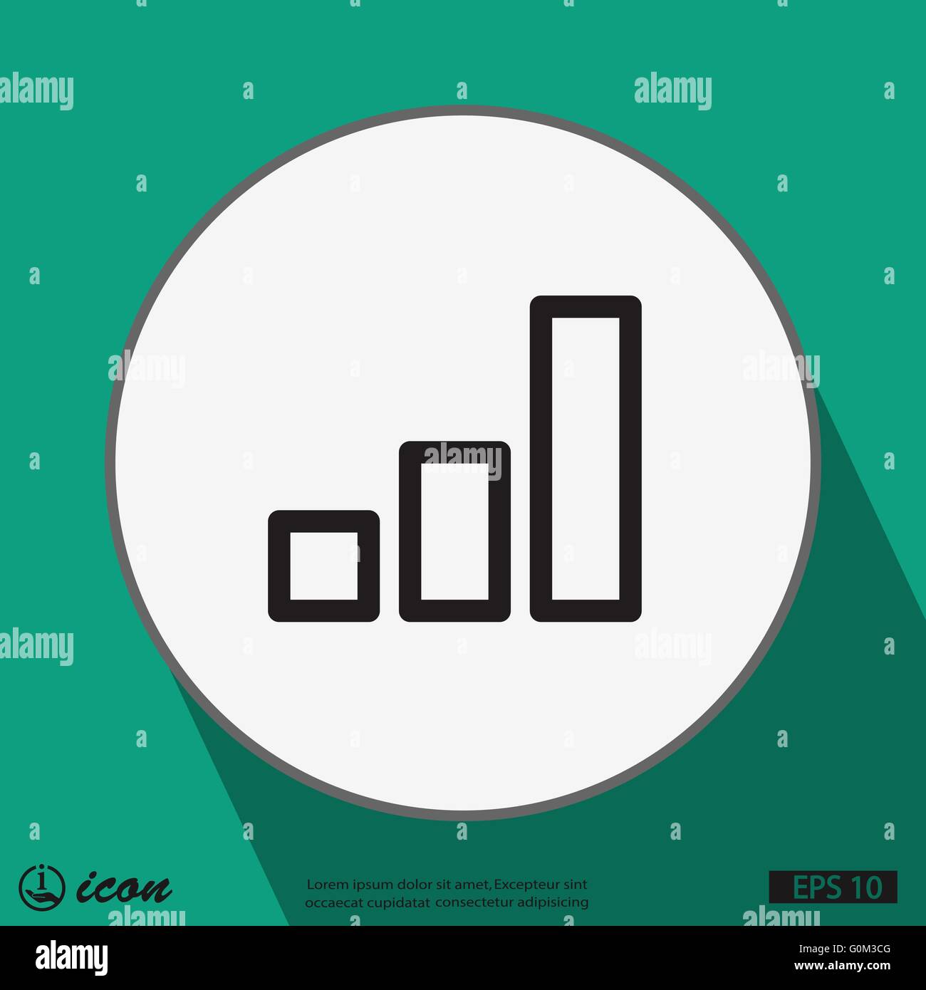 Graph icon vector icon Stock Vector Images - Alamy