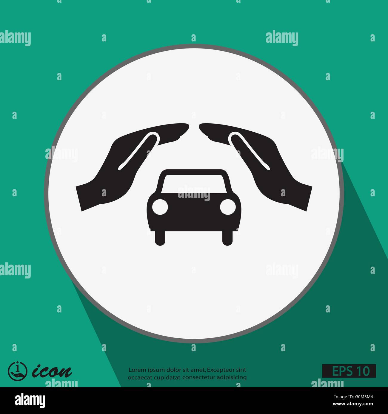 car in hand icon Stock Vector Image & Art - Alamy