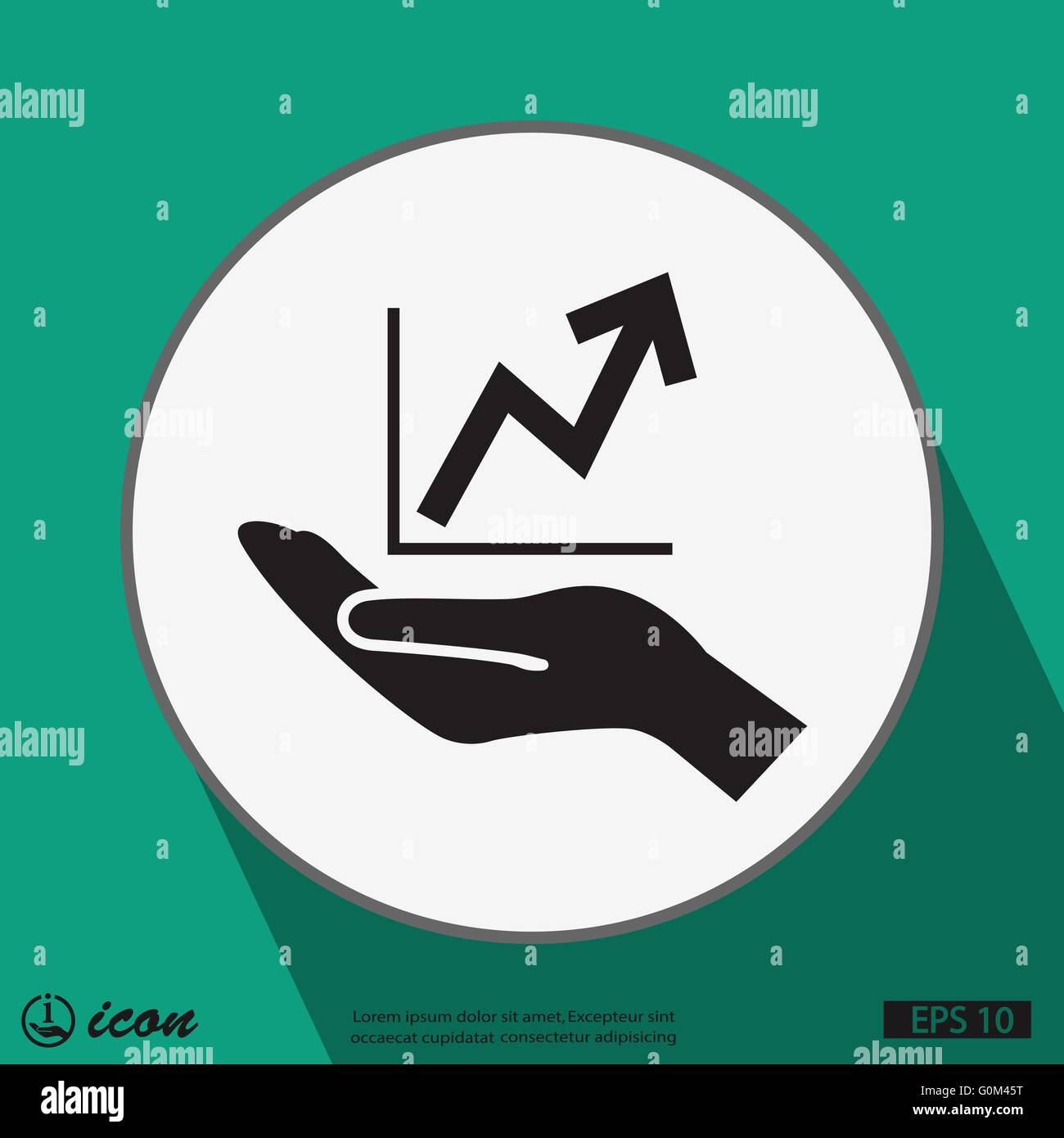graph in hand icon Stock Vector Image & Art - Alamy