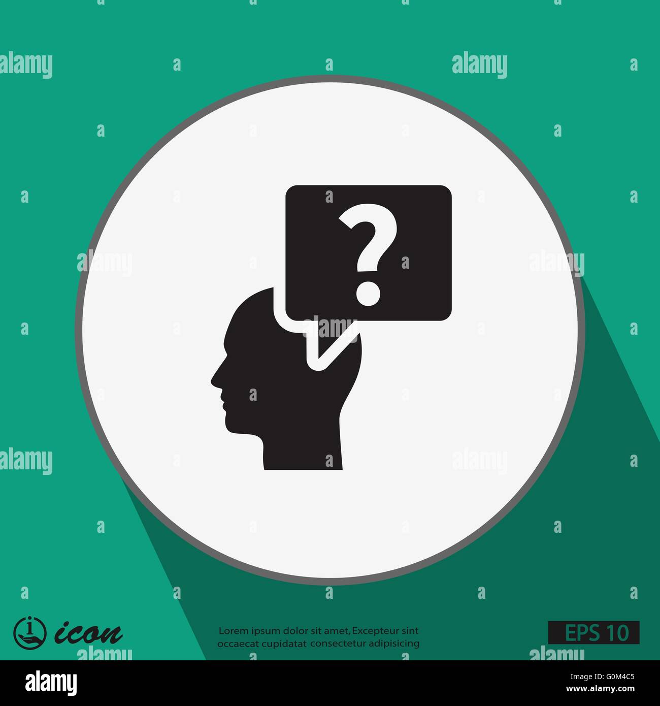 question mark and man icon Stock Vector Image & Art - Alamy