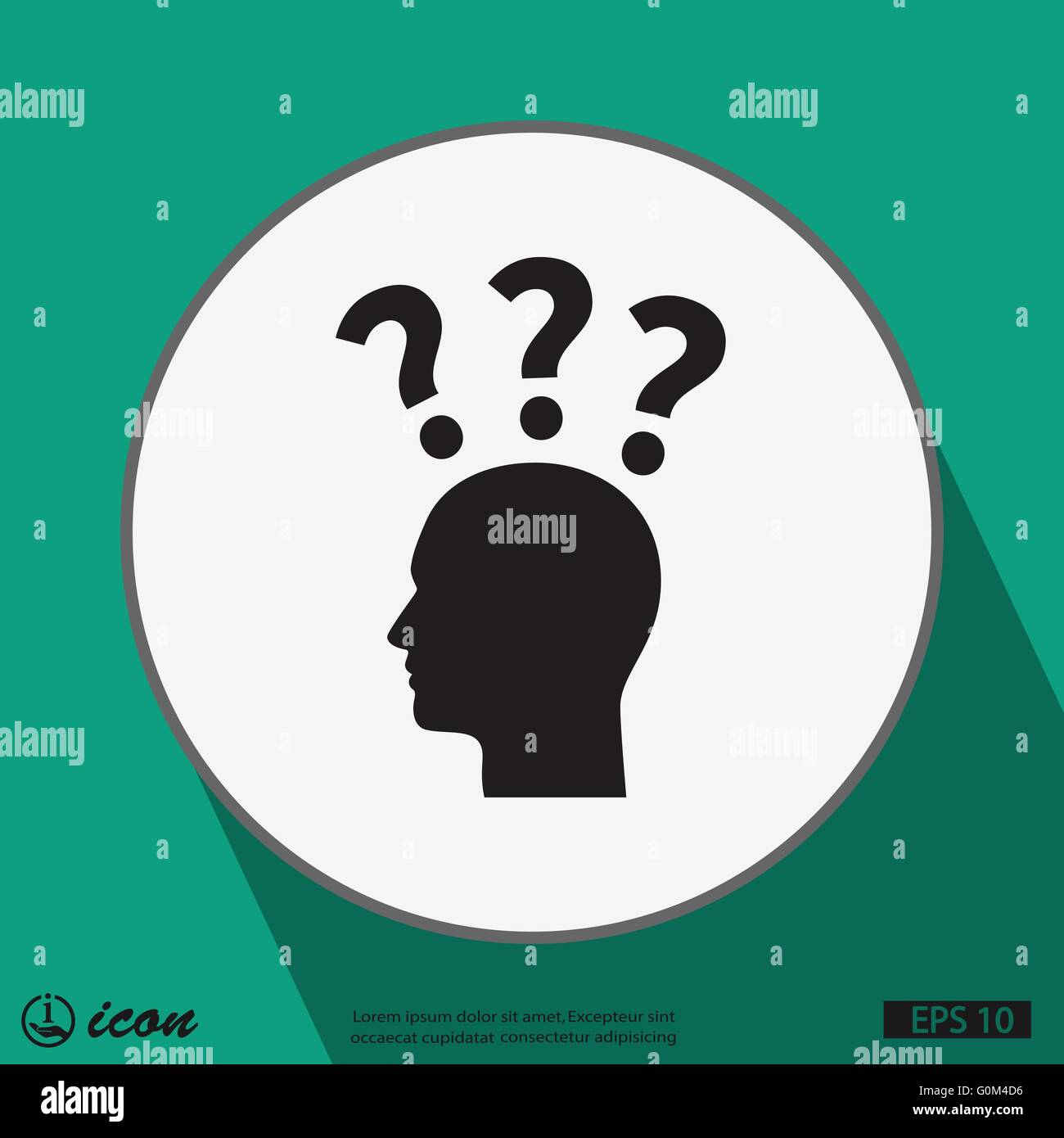 question mark and man icon Stock Vector Image & Art - Alamy