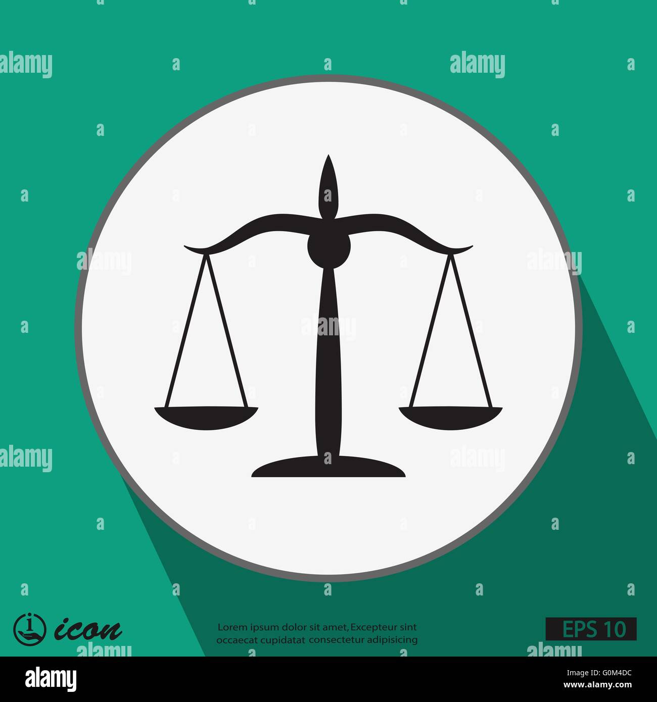 Justice scales design hi-res stock photography and images - Alamy