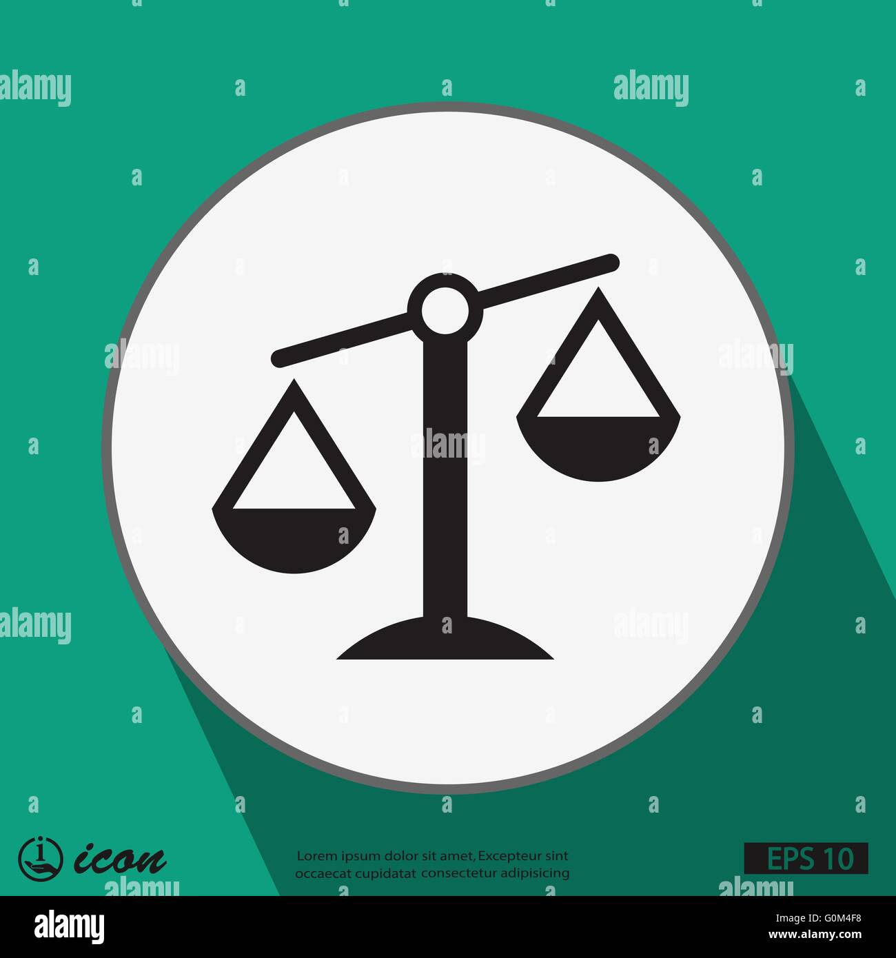 justice scales icon Stock Vector Image & Art - Alamy