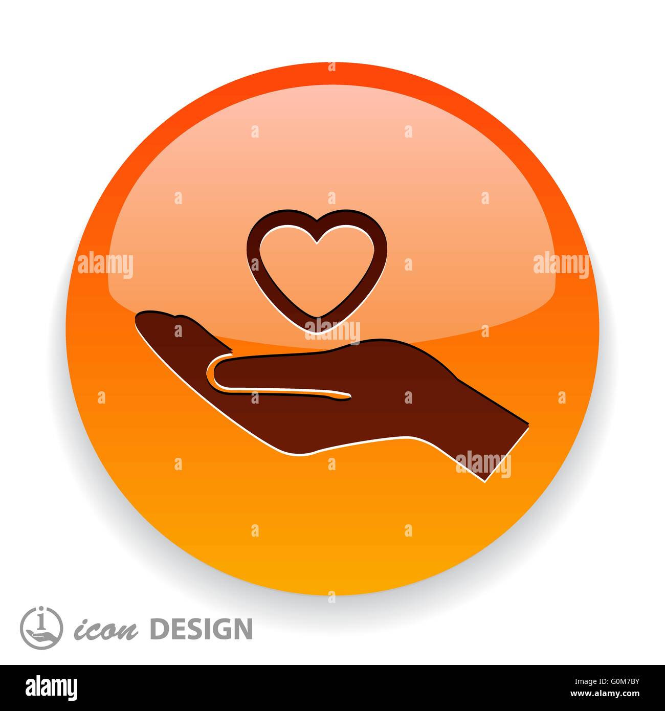 heart in hand icon Stock Vector Image & Art - Alamy