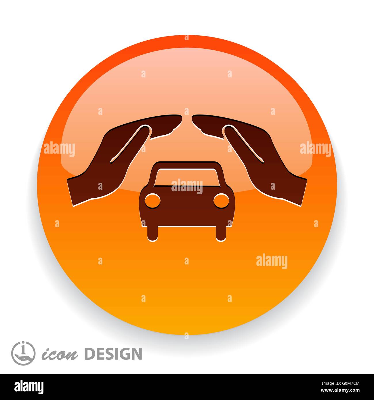 car in hand icon Stock Vector Image & Art - Alamy